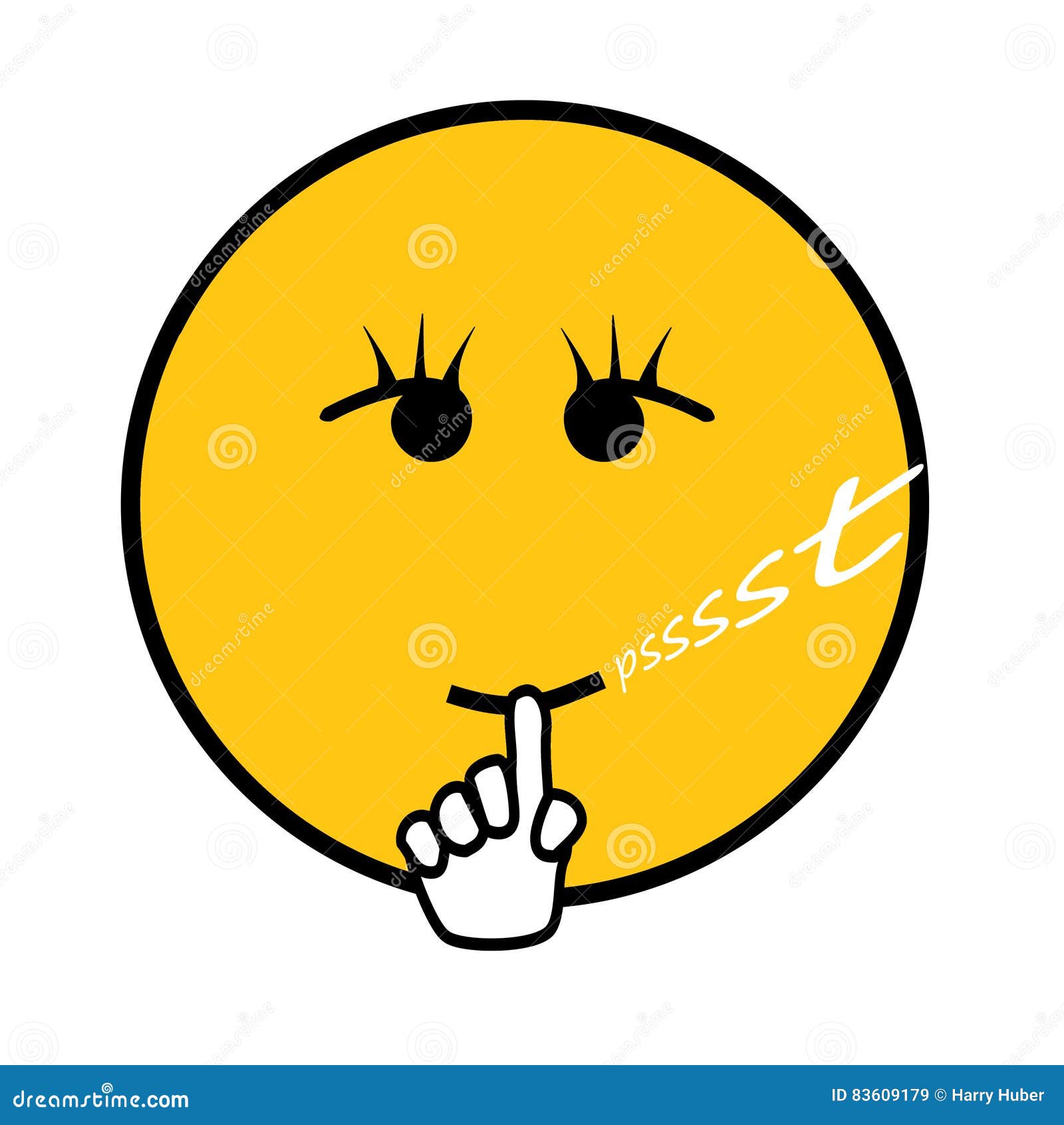 Stille smiley stock illustratie. Illustration of gezicht - 83609179