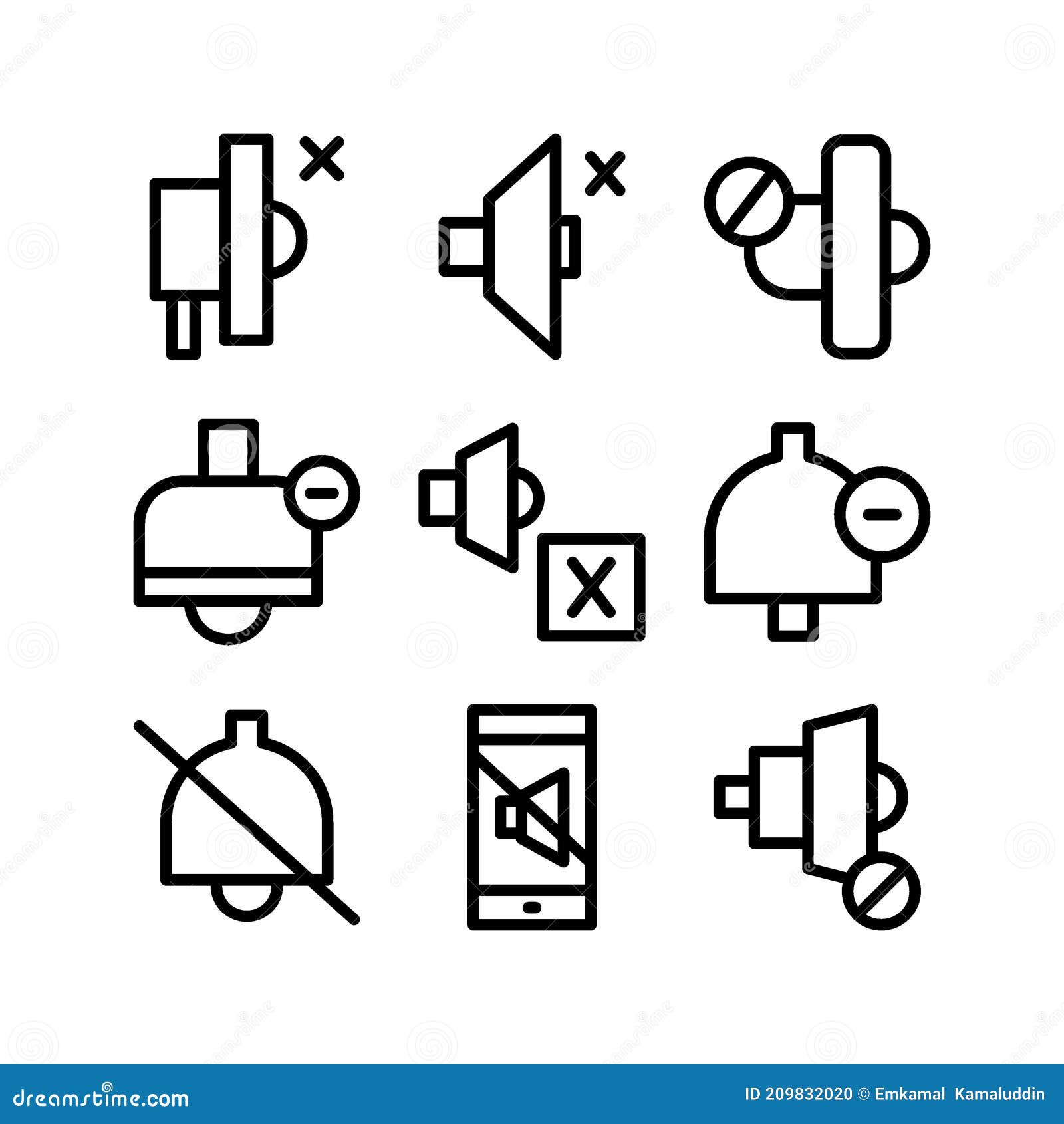 Stille Symbol Oder Logo Isolierte Zeichensymbolvektorillustration ...