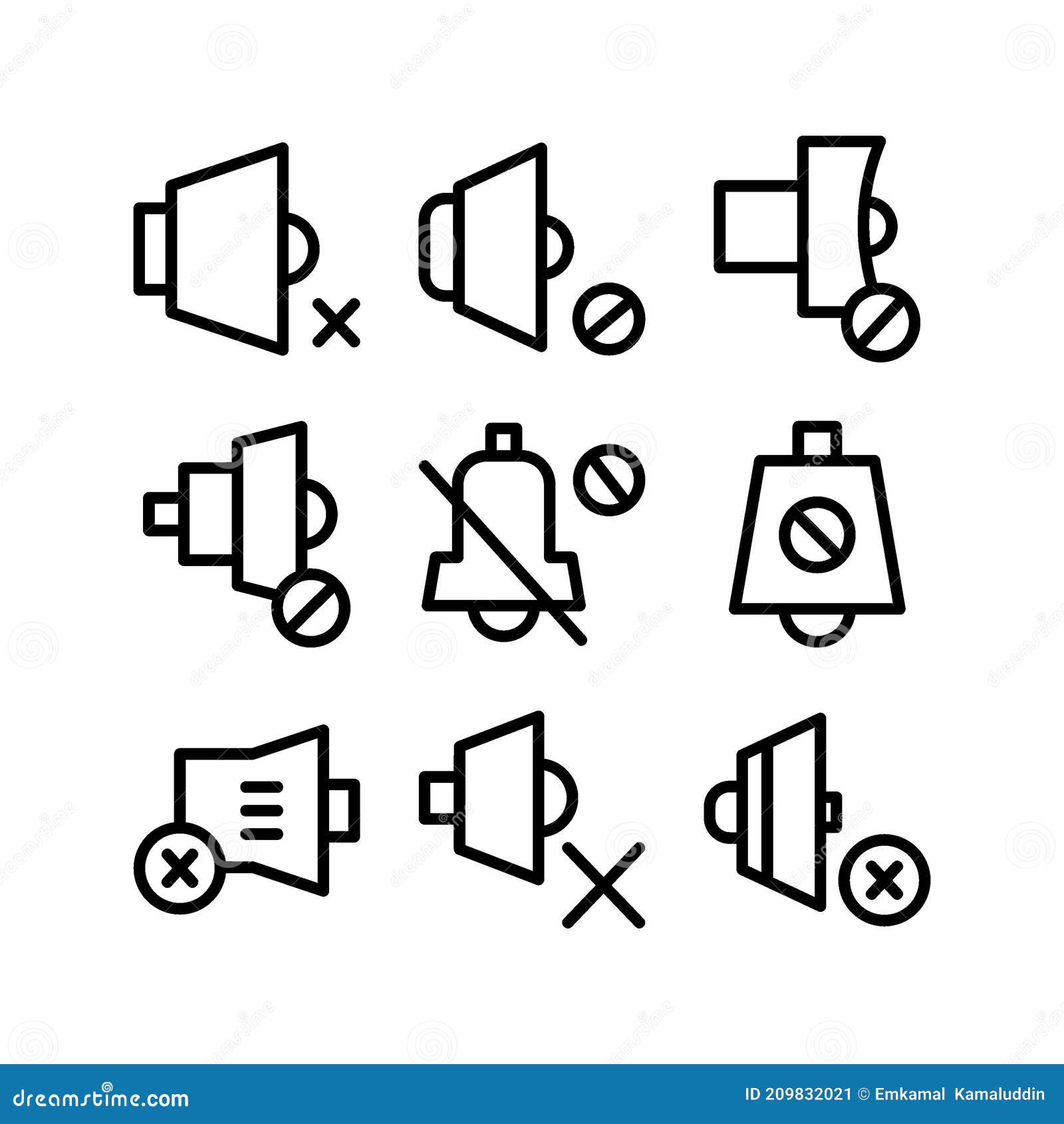 Stille Symbol Oder Logo Isolierte Zeichensymbolvektorillustration ...