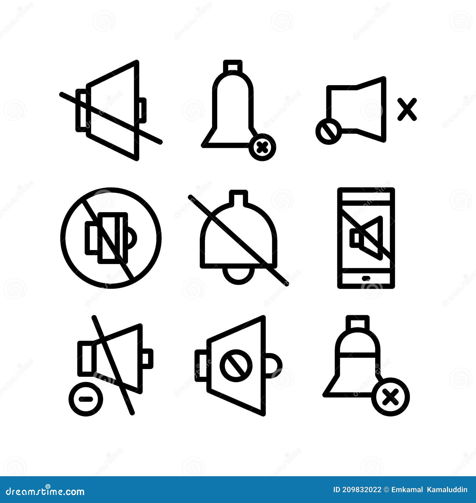 Stille Symbol Oder Logo Isolierte Zeichensymbolvektorillustration ...