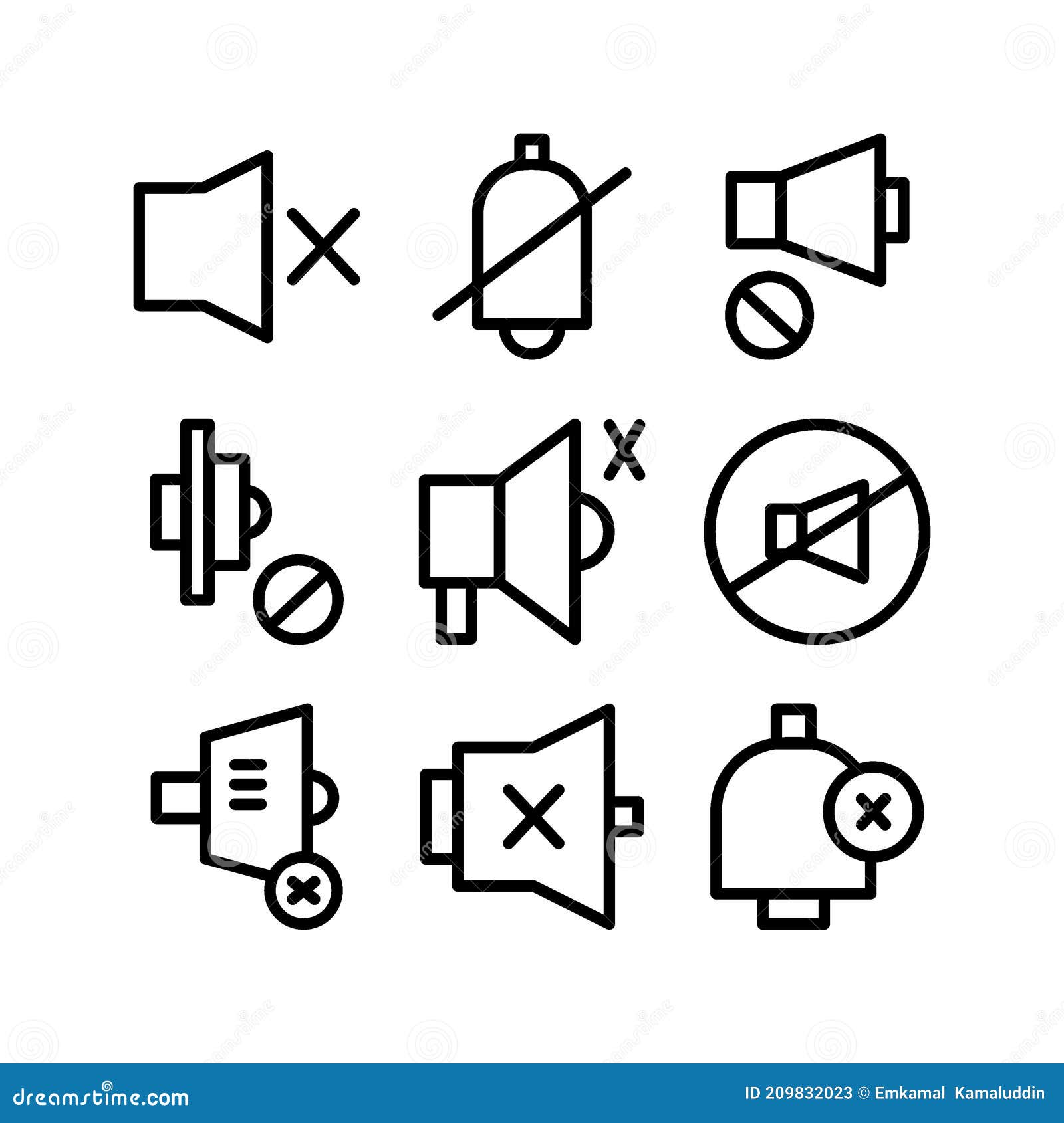 Stille Symbol Oder Logo Isolierte Zeichensymbolvektorillustration ...