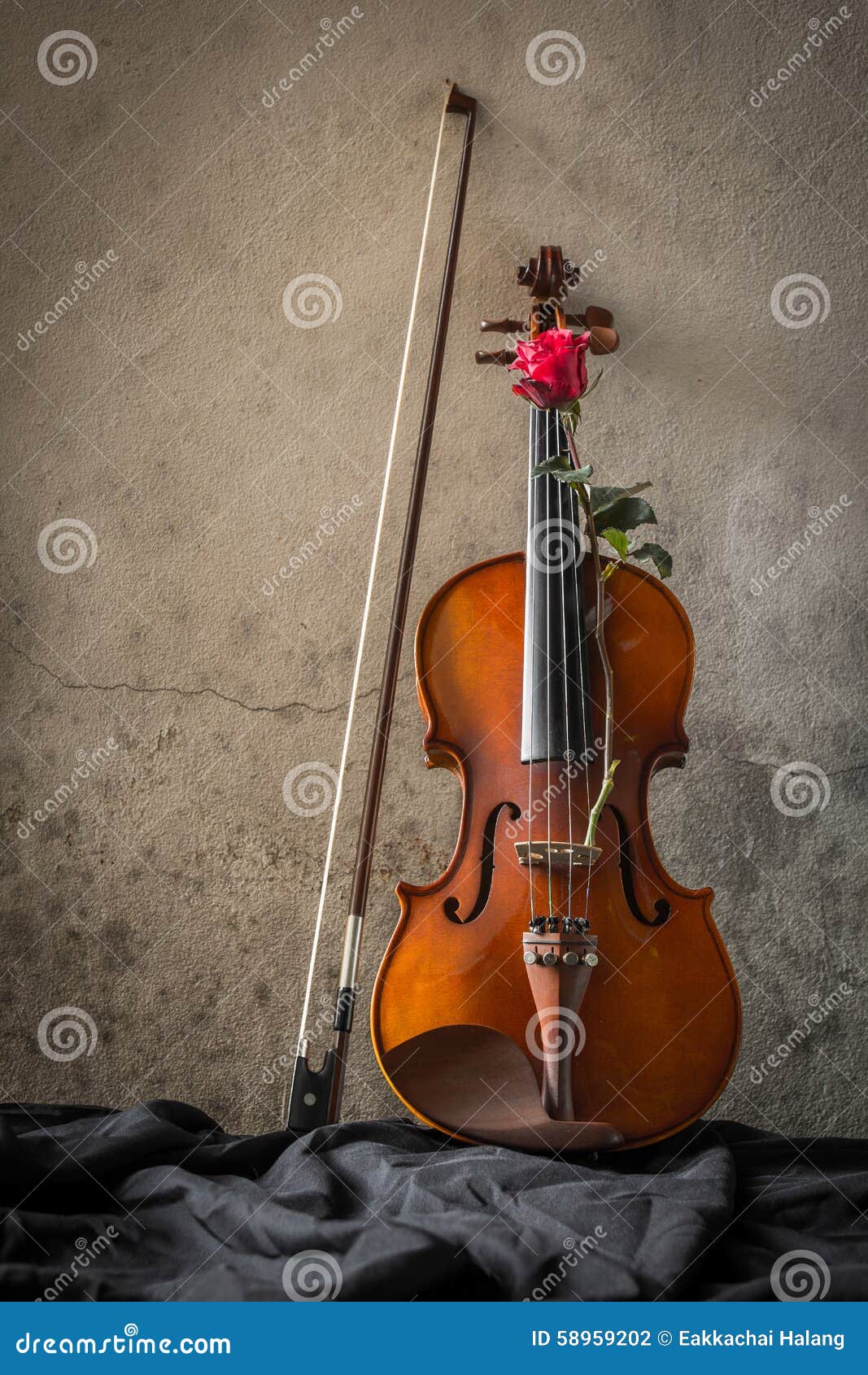 Stillleben Mit Violine Und Rosen Stockfoto - Bild von schönheit ...
