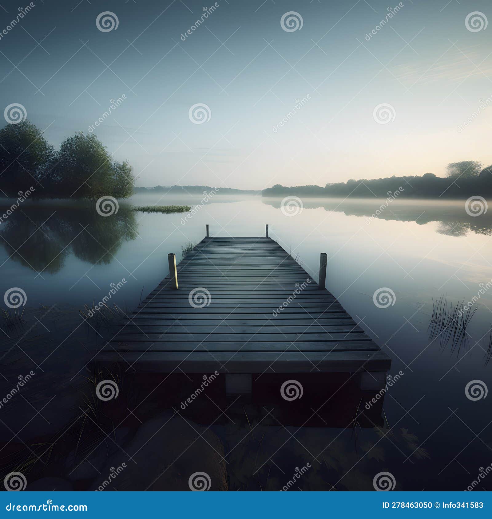 Stillness Peace Serenity Calm Cinematic Generative AI Stock ...