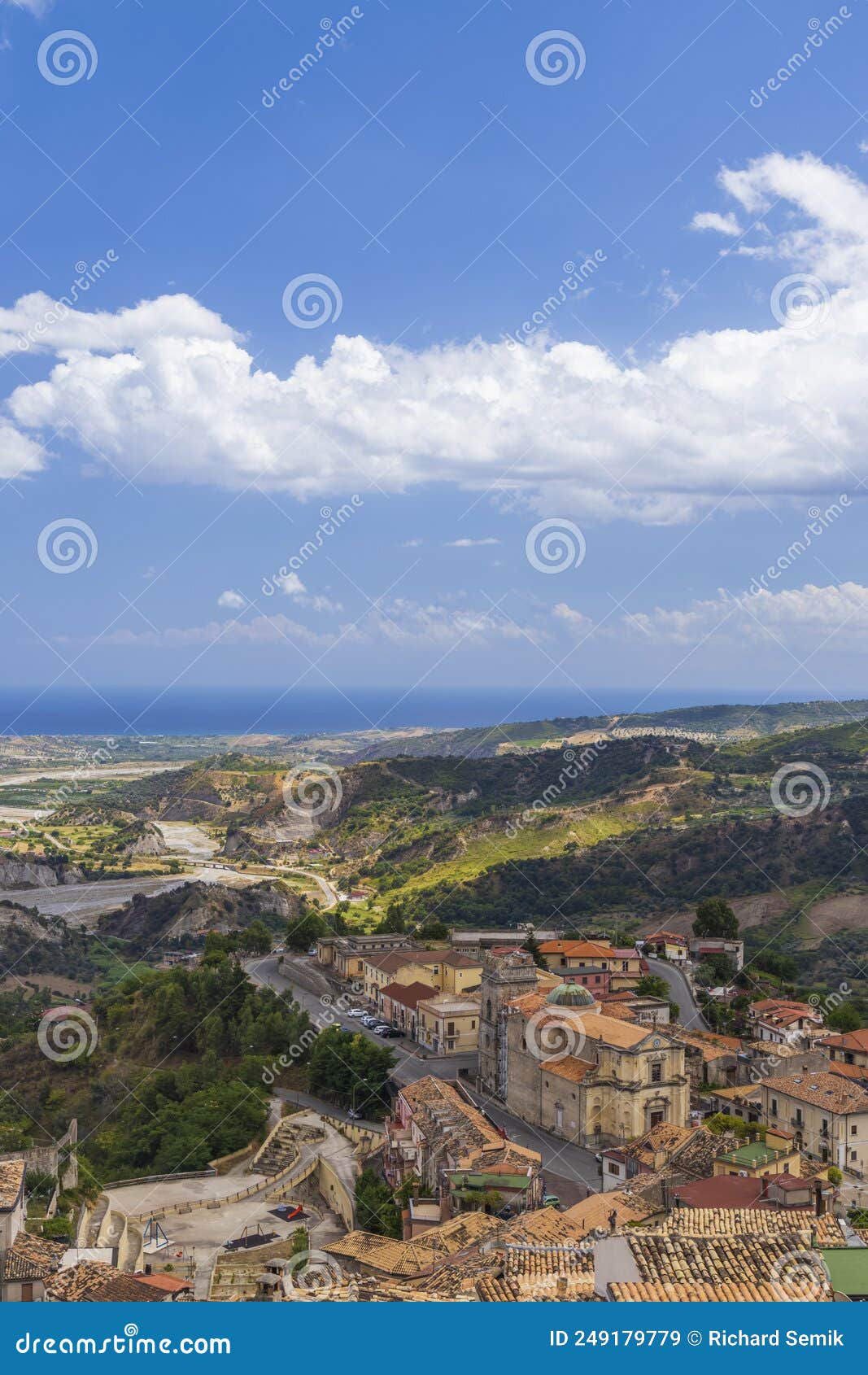 Stilo, Old Town in Calabria, Italy Stock Image - Image of building ...