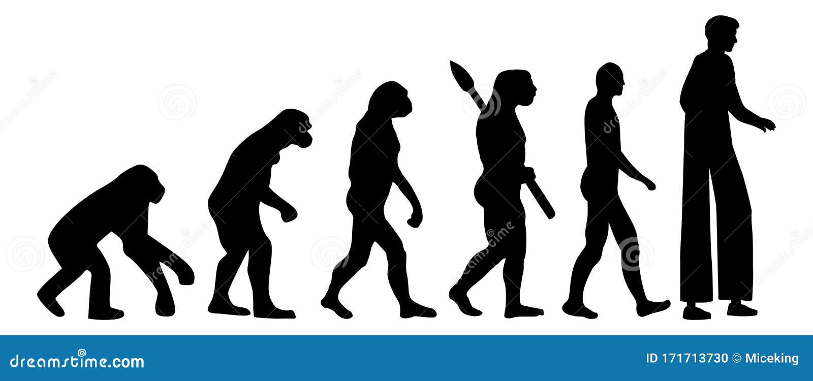 Stiltwalker Evolution Darwin Icon Stock Vector - Illustration of circus ...