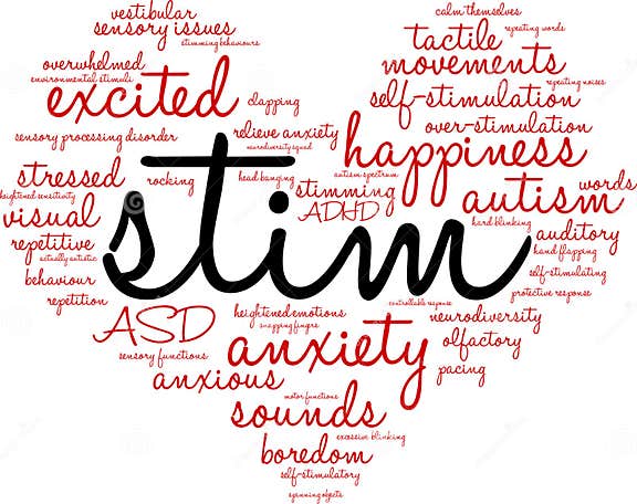 Stim Word Cloud stock vector. Illustration of excited - 209621792