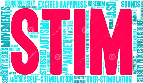 Stim Word Cloud stock vector. Illustration of anxious - 209621809