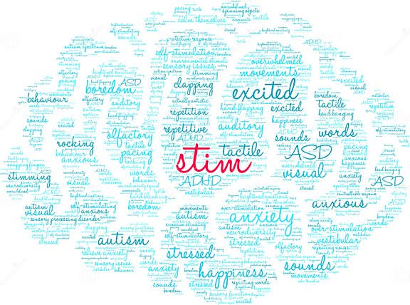 Stim Word Cloud stock vector. Illustration of clapping - 209621890