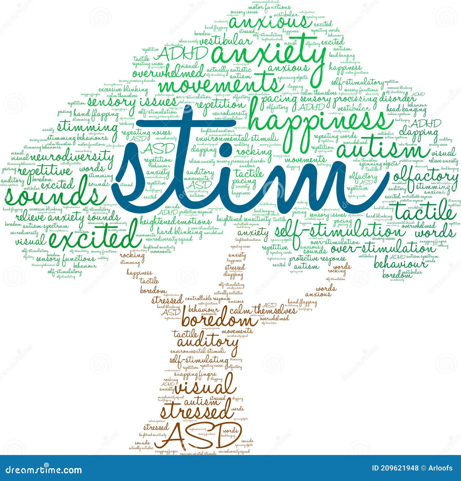 Stim Word Cloud stock vector. Illustration of heightened - 209621948