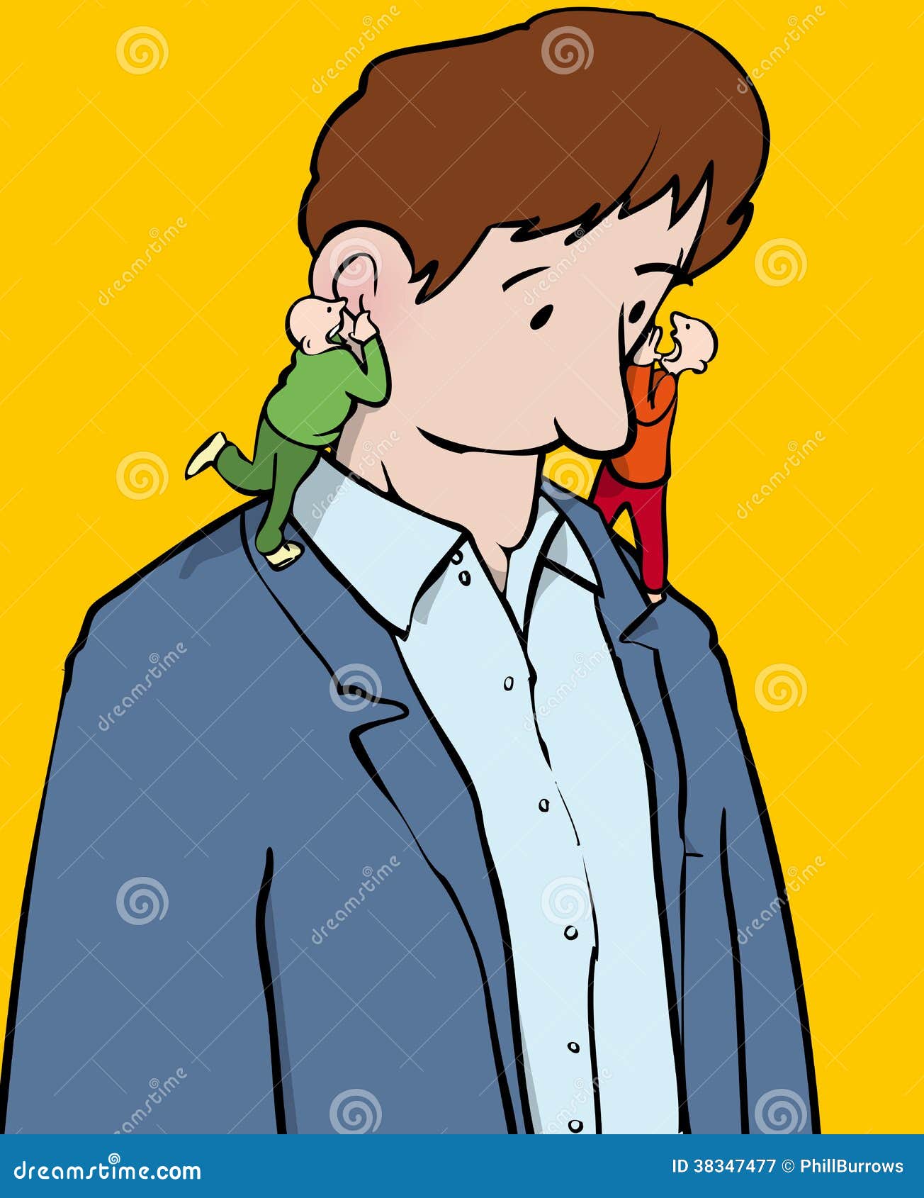 Stimmen vektor abbildung. Illustration von zerebral, anschlag - 38347477