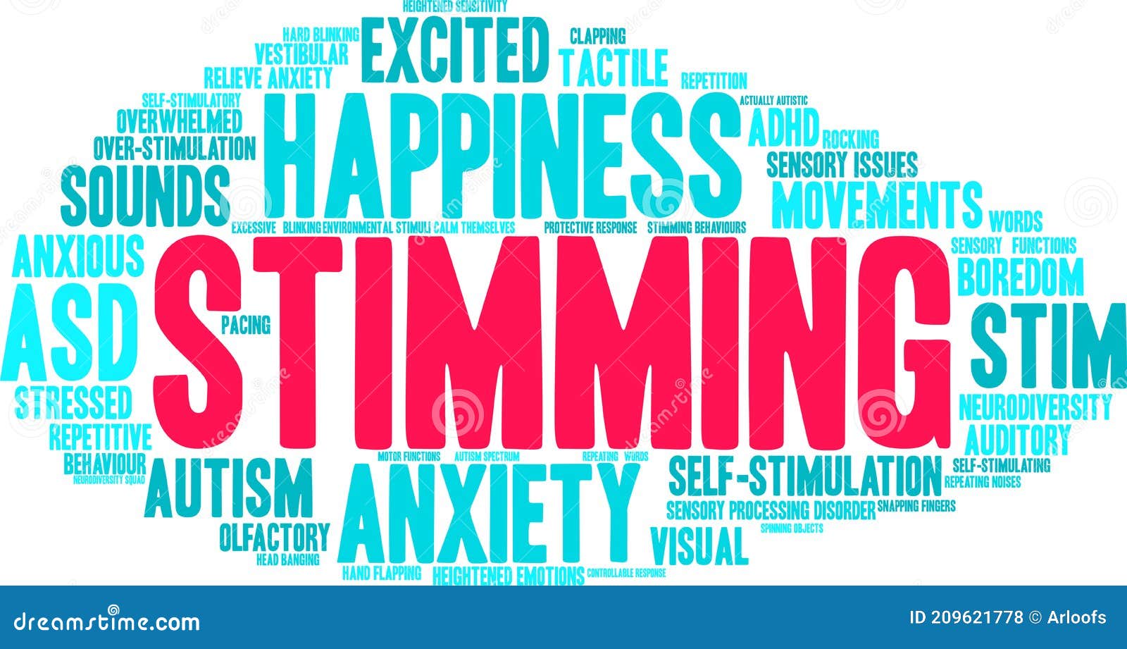 Stimming Word Cloud stock vector. Illustration of environmental - 209621778