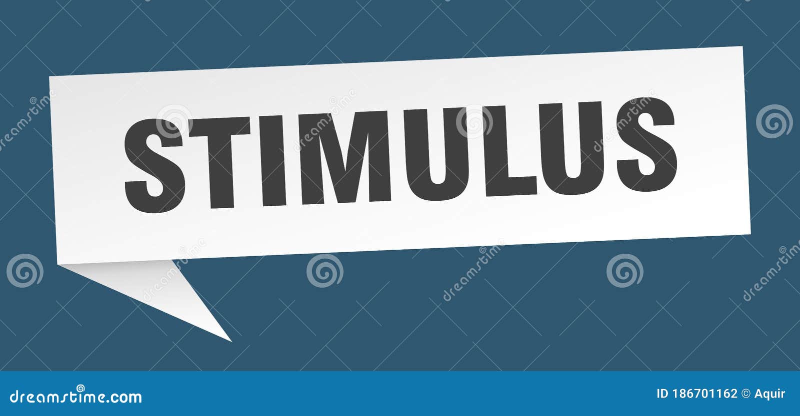 Stimulus Banner. Stimulus Speech Bubble Stock Vector - Illustration of ...