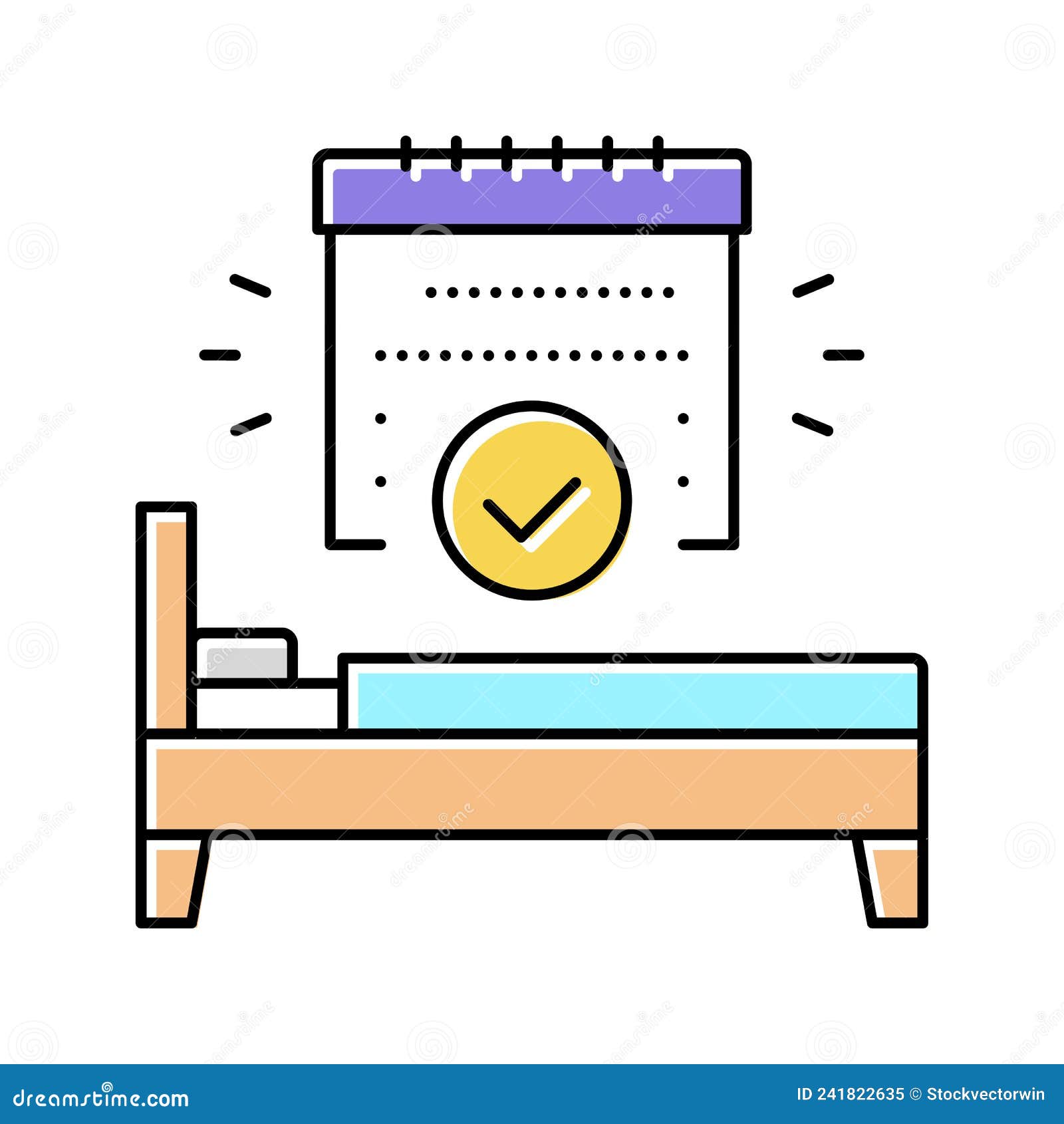 Stimulus Control Therapy Color Icon Vector Illustration Stock Vector ...