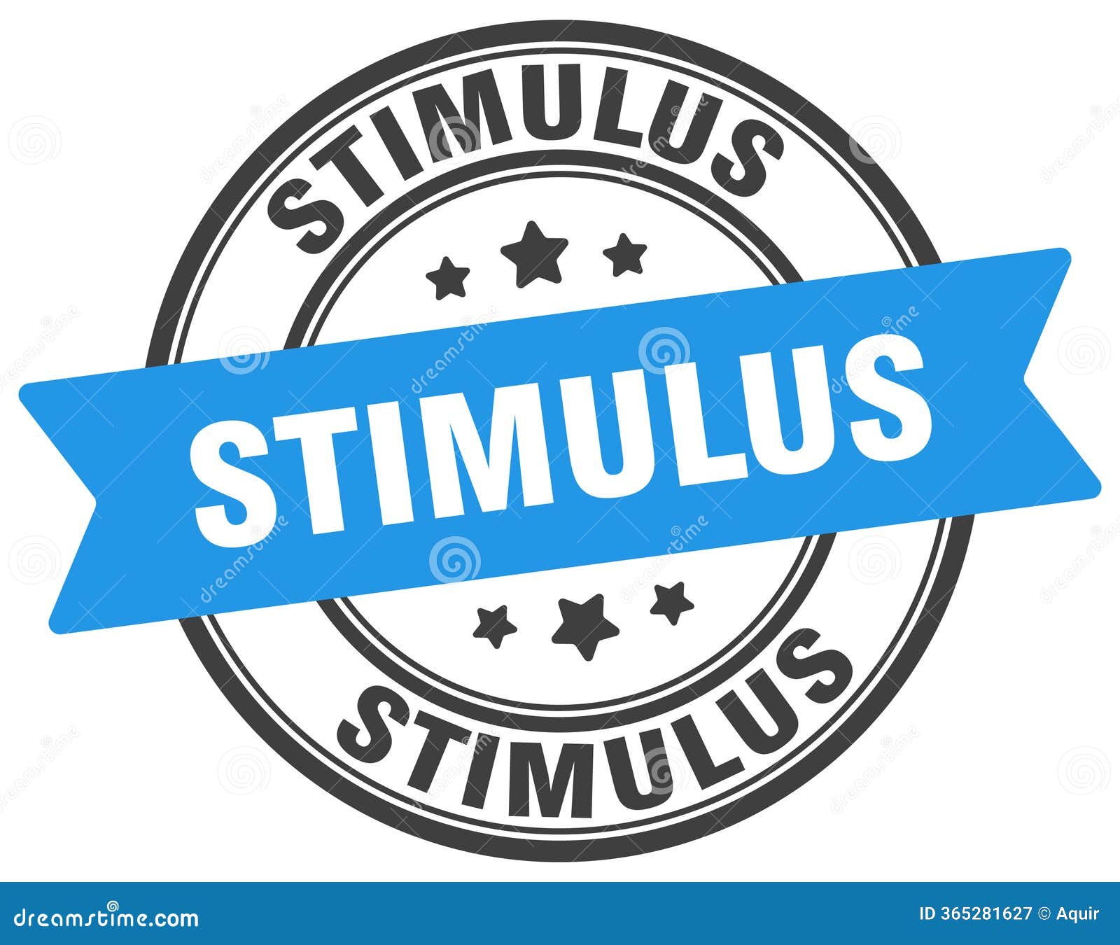 Stimulus Stamp. Stimulus Label On Transparent Background. Round Sign ...