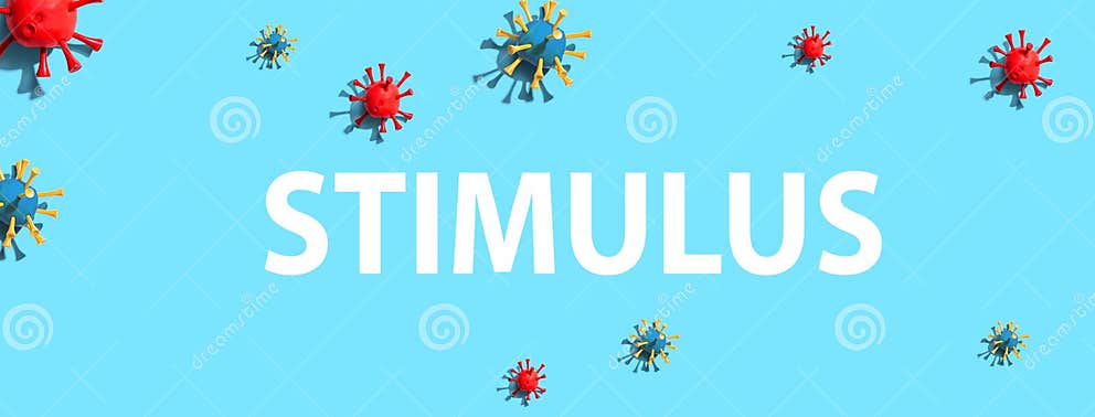Stimulus Theme with Virus Craft Objects Stock Illustration ...