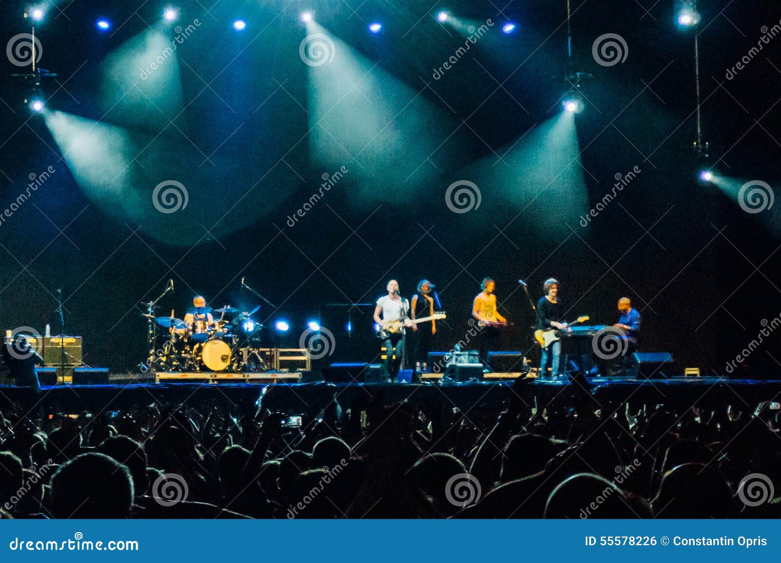 Sting band live editorial photo. Image of sting, celebration - 55578226