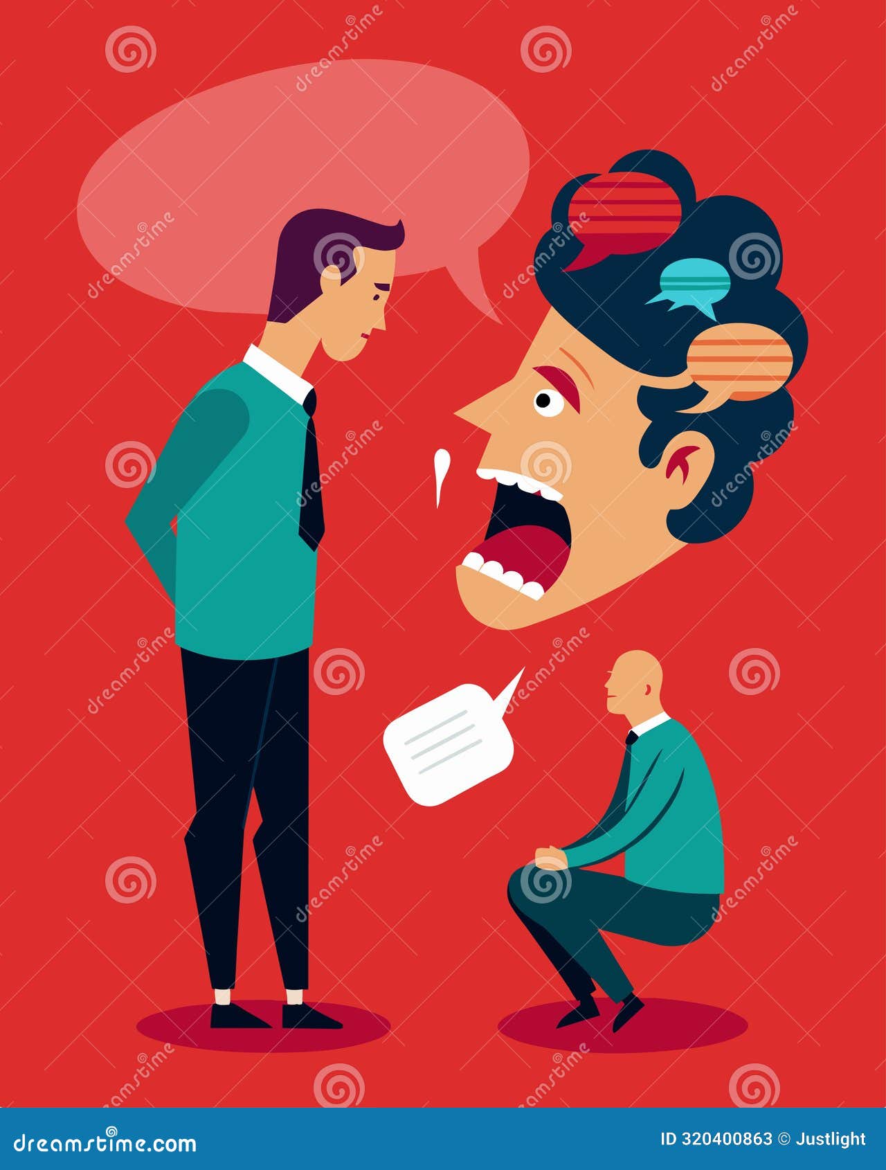 Verbal Abuse, In Line Design. Emotional Abuse, Bullying, Harassment ...