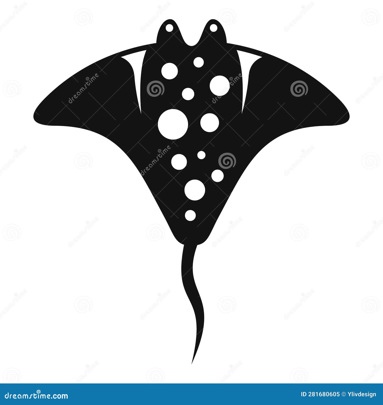 Stingray Icon Simple Vector. Sea Animal Stock Illustration ...