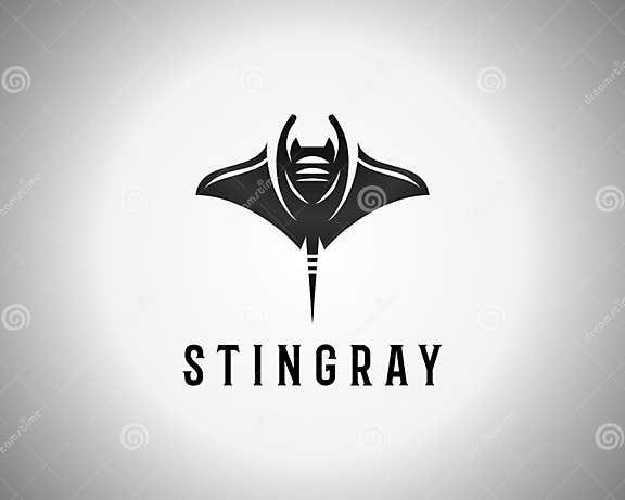 Stingray Logo Character Design Template Stock Vector - Illustration of ...