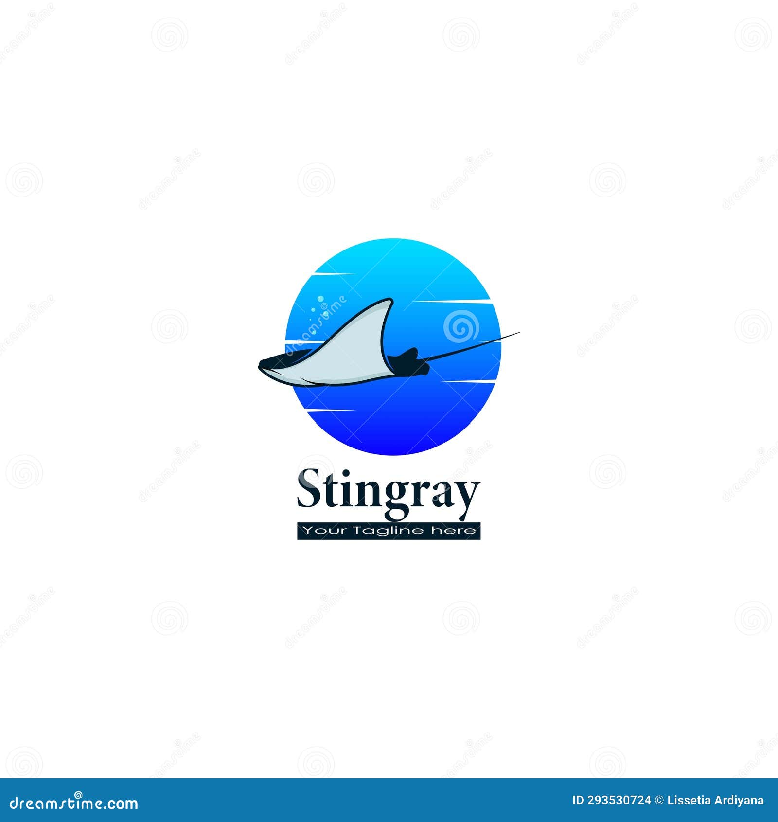 Stingray Logo Design Vector Graphics Stock Vector - Illustration of ...