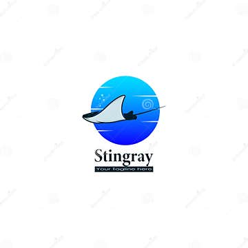Stingray Logo Design Vector Graphics Stock Vector - Illustration of ...