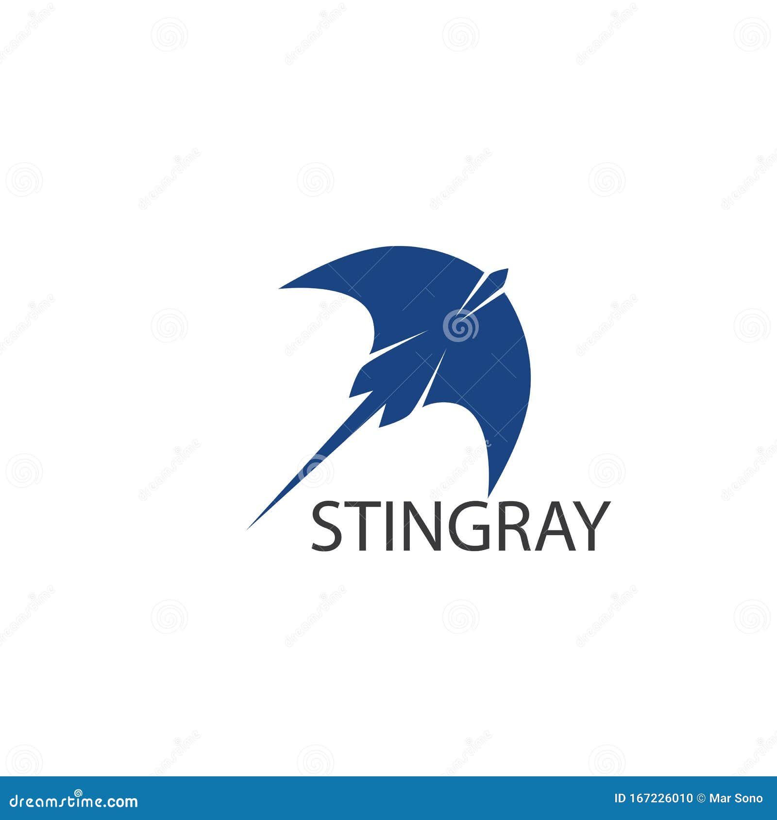 Stingray Logo Ilustration Vector Flat Design Stock Vector ...