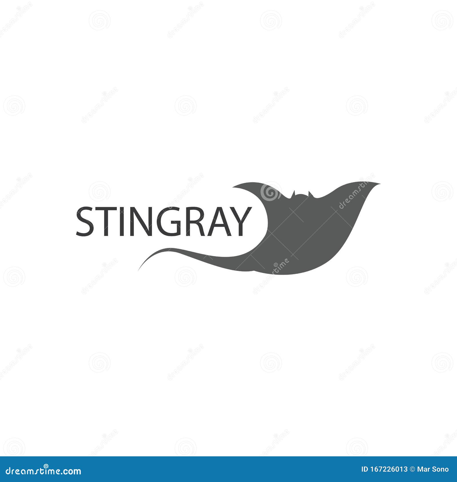 Stingray Logo Ilustration Vector Flat Design Stock Vector ...