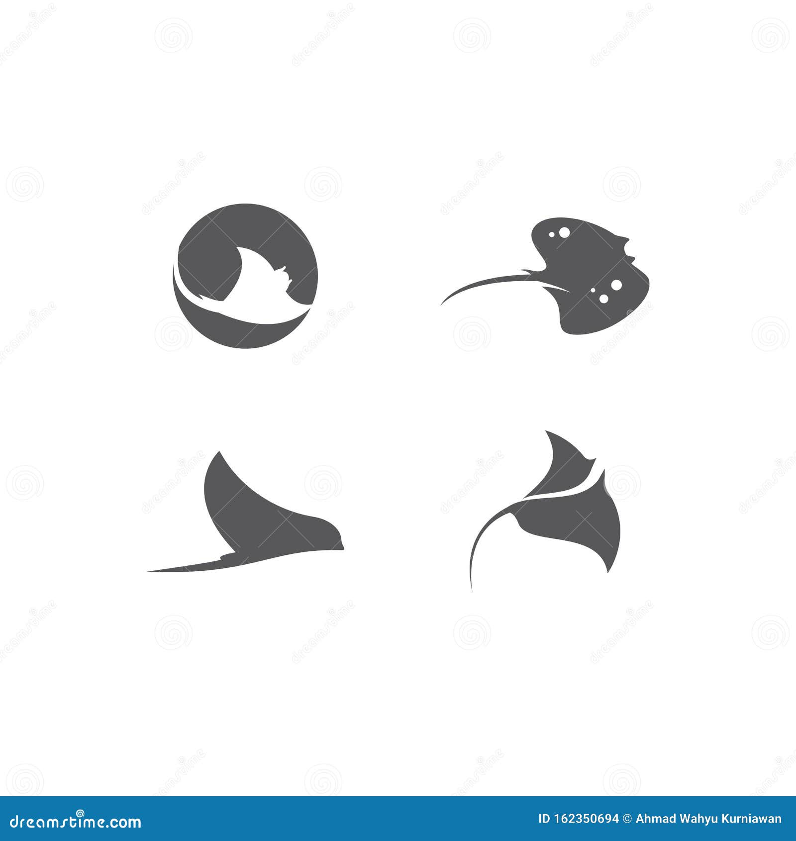 Stingray logo stock vector. Illustration of stingrays - 162350694