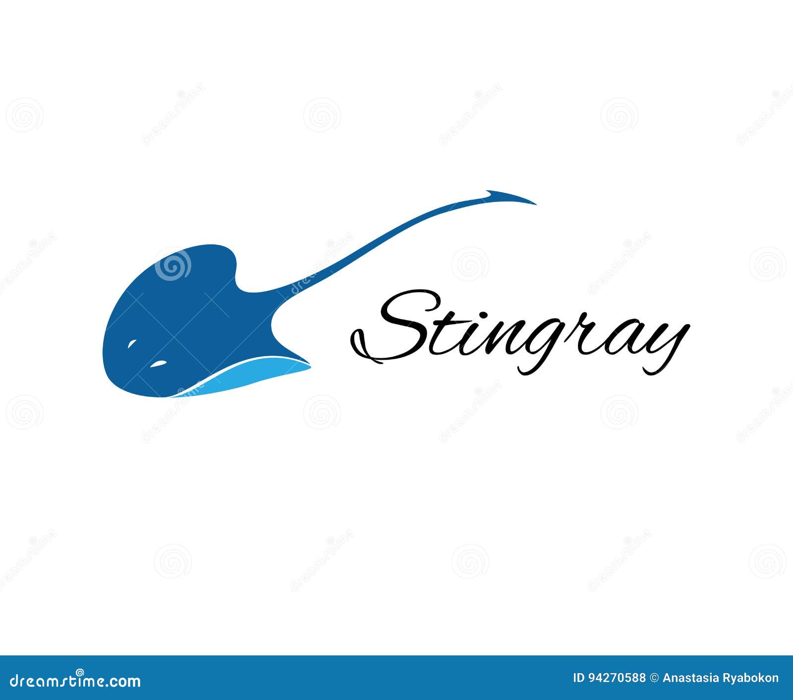 Stingray logo vector stock vector. Illustration of modern - 94270588