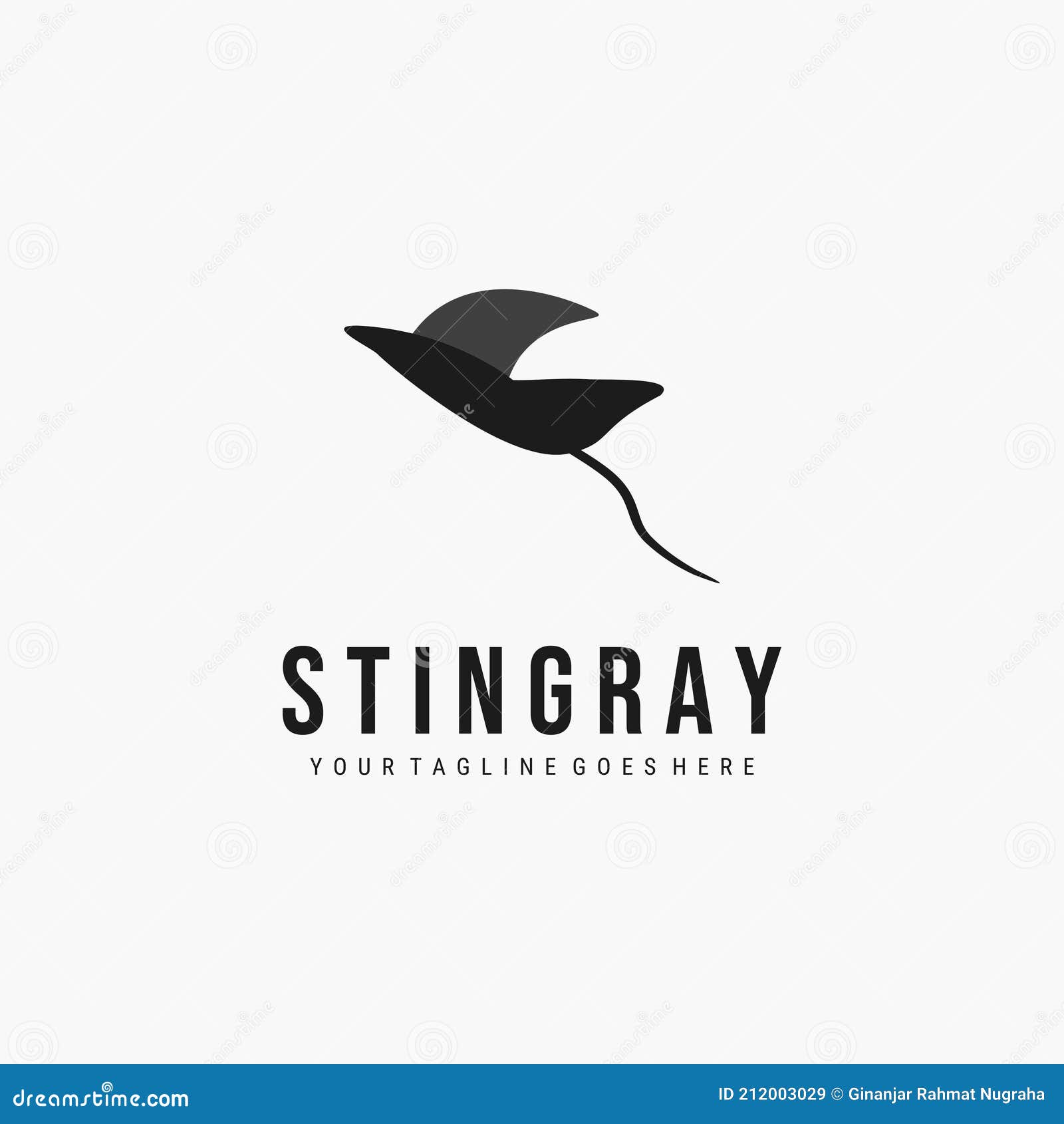 Stingray Logo Vector Illustration Design Stock Vector - Illustration of ...