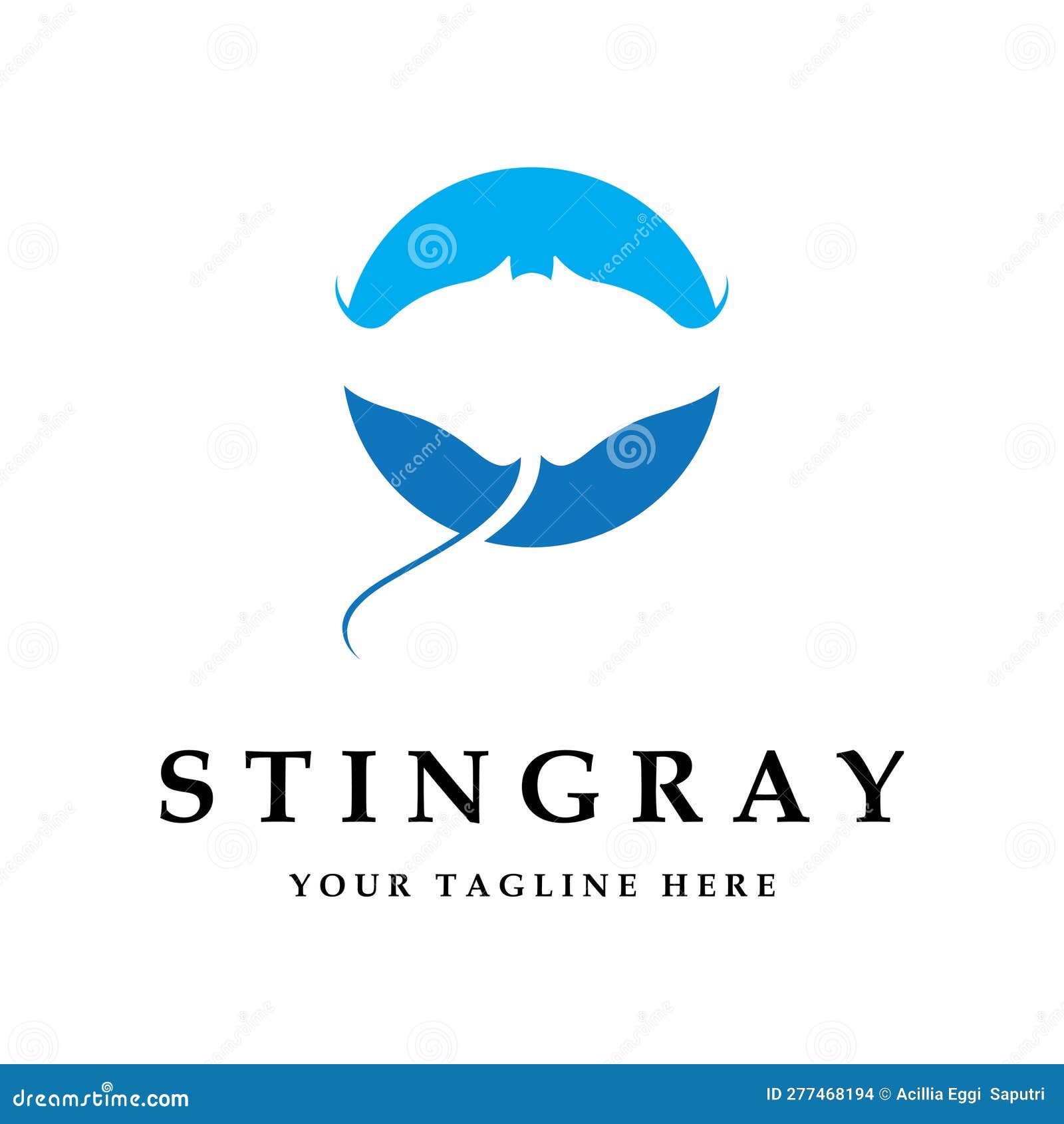 Stingray logo vector stock vector. Illustration of fish - 277468194