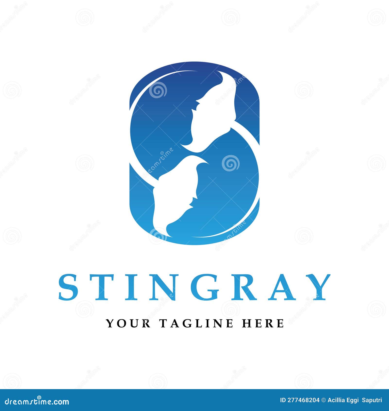 Stingray logo vector stock vector. Illustration of underwater - 277468204