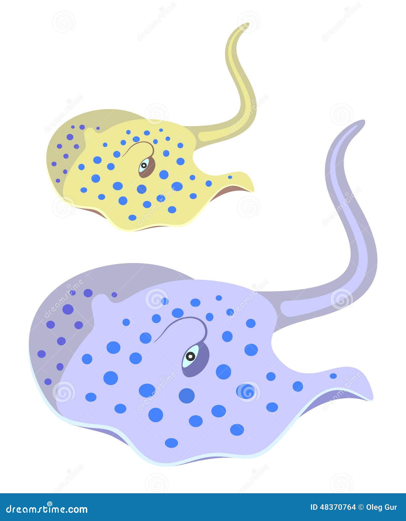 Stingray stock vector. Illustration of abstract, unusual - 48370764