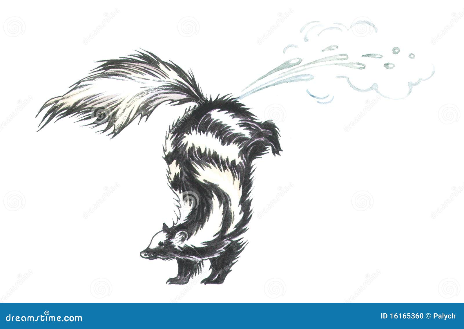 Stinkdier stock illustratie. Illustration of tribune - 16165360