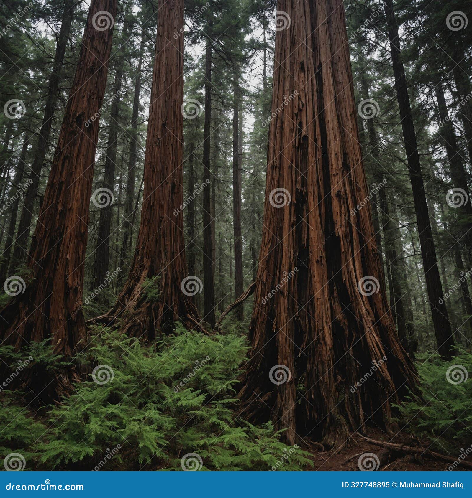 A Stinking Cedar Tree with His Hard Wood . Stock Illustration ...