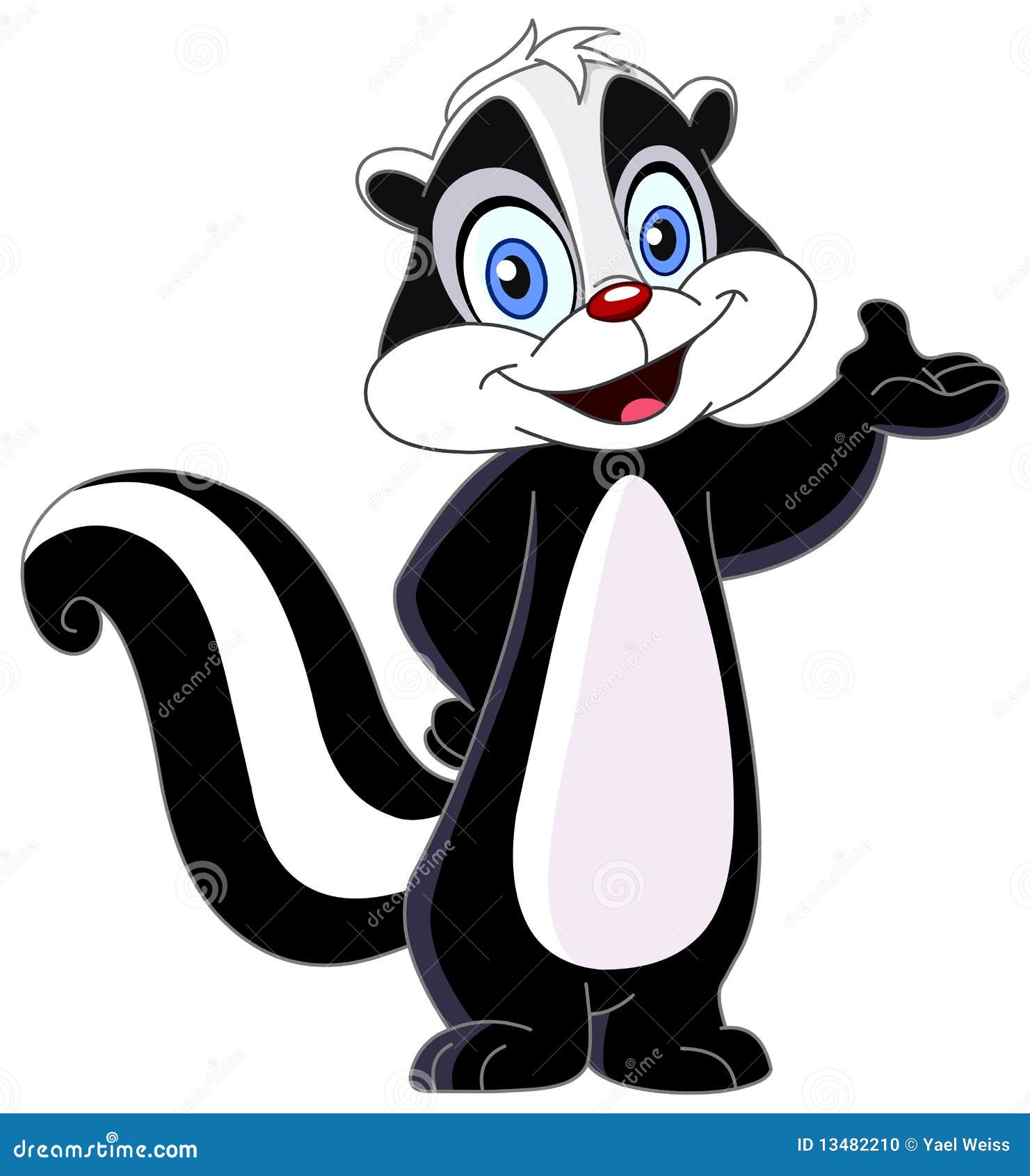 Stinktier vektor abbildung. Illustration von kunst, nagetier - 13482210