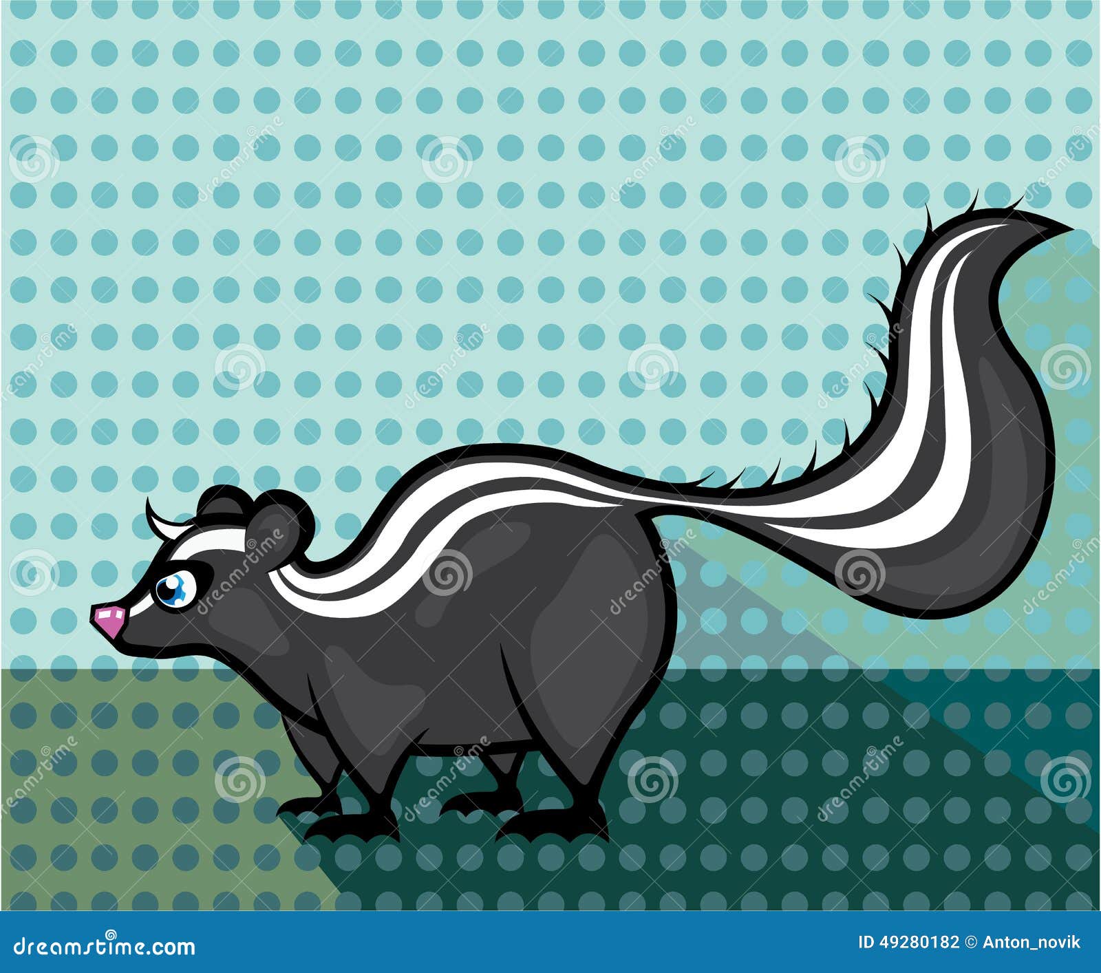 Stinktier-Karikaturvektor vektor abbildung. Illustration von vektor ...