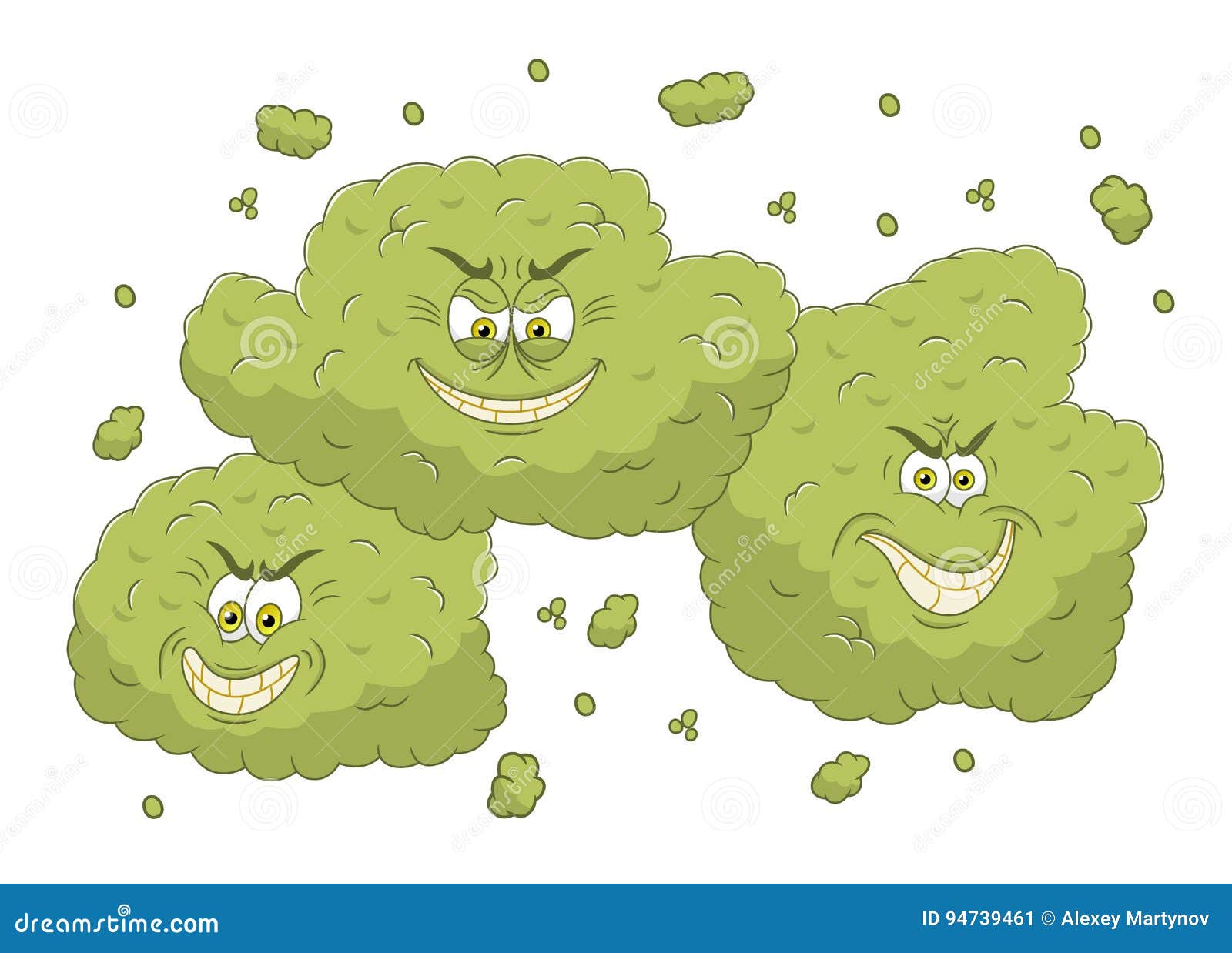 Stinky cloud stock vector. Illustration of cheerful, funny - 94739461