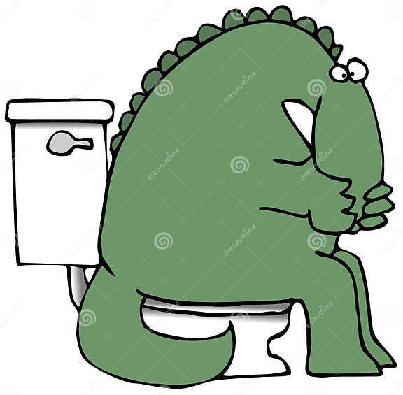Stinky Dinosaur stock illustration. Illustration of bowl - 5474144