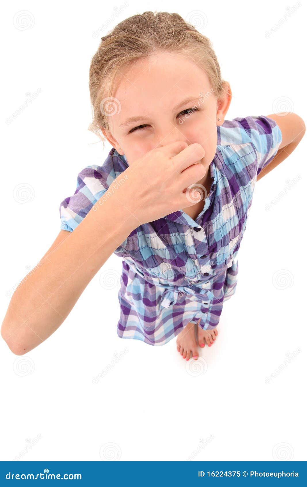 Stinky Face stock image. Image of female, smelling, nose - 16224375
