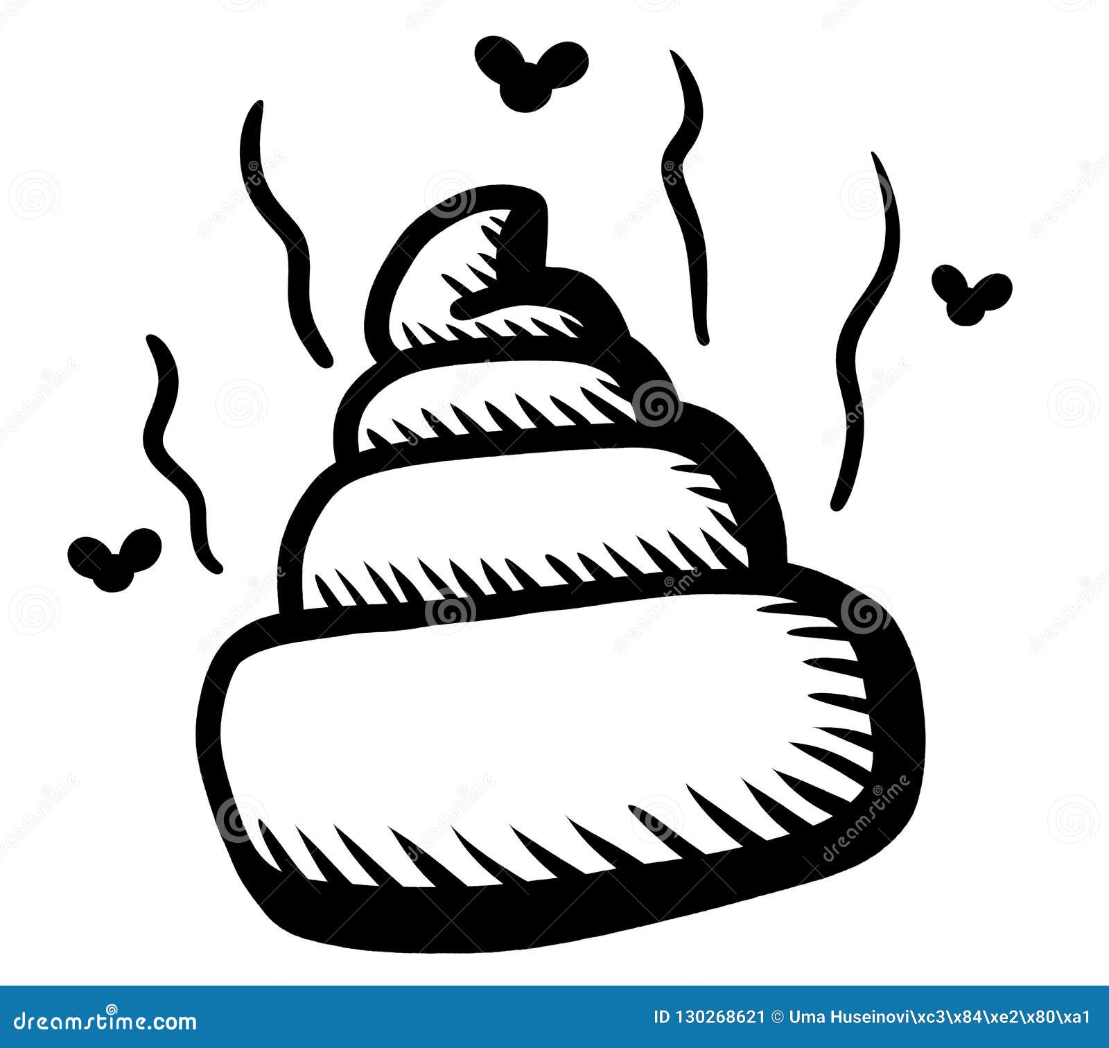 Stinky Poop Doodle stock illustration. Illustration of retro - 130268621