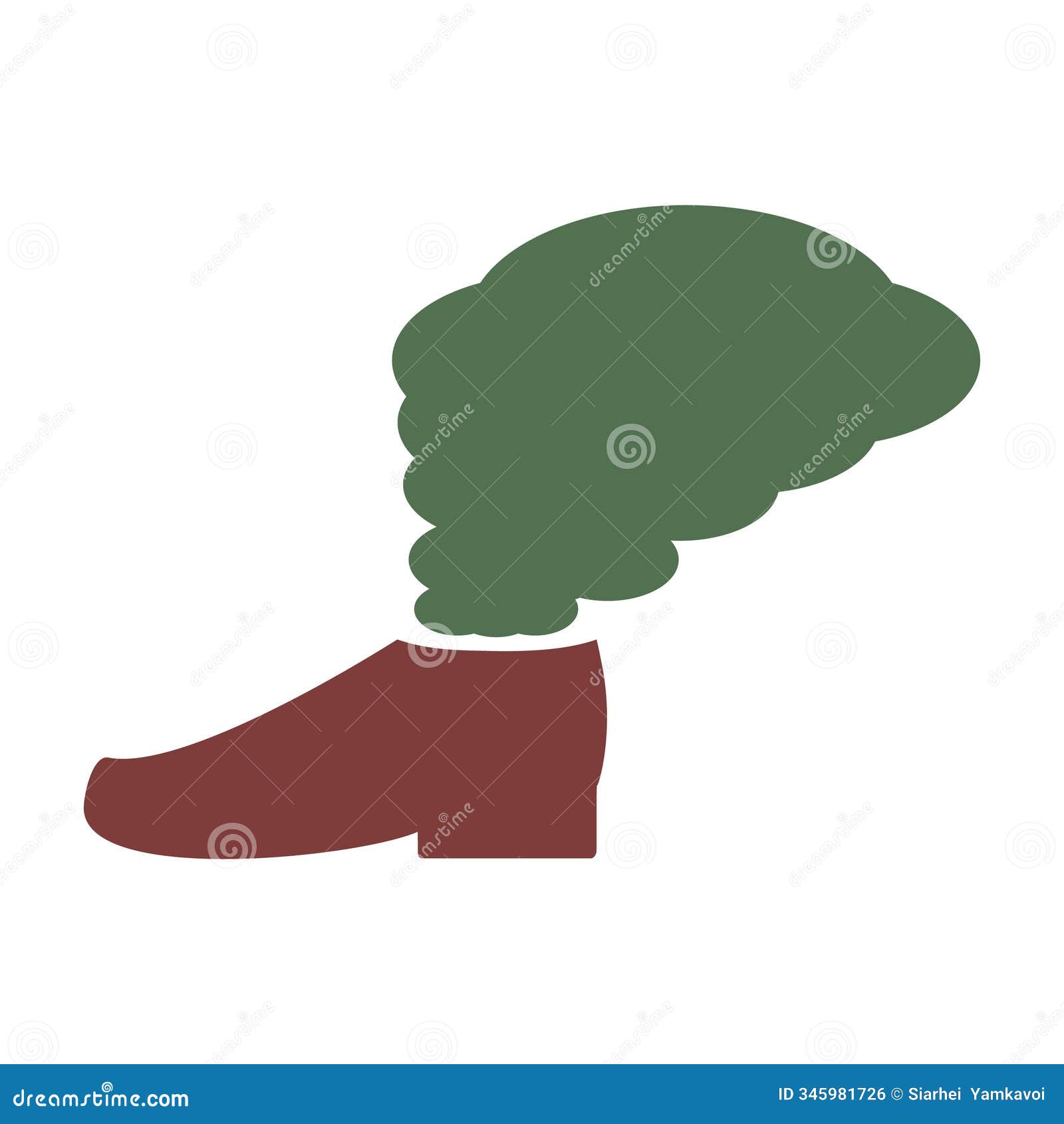 Smelly Boot. Stinky Smell Shoes. Vector On White Background ...