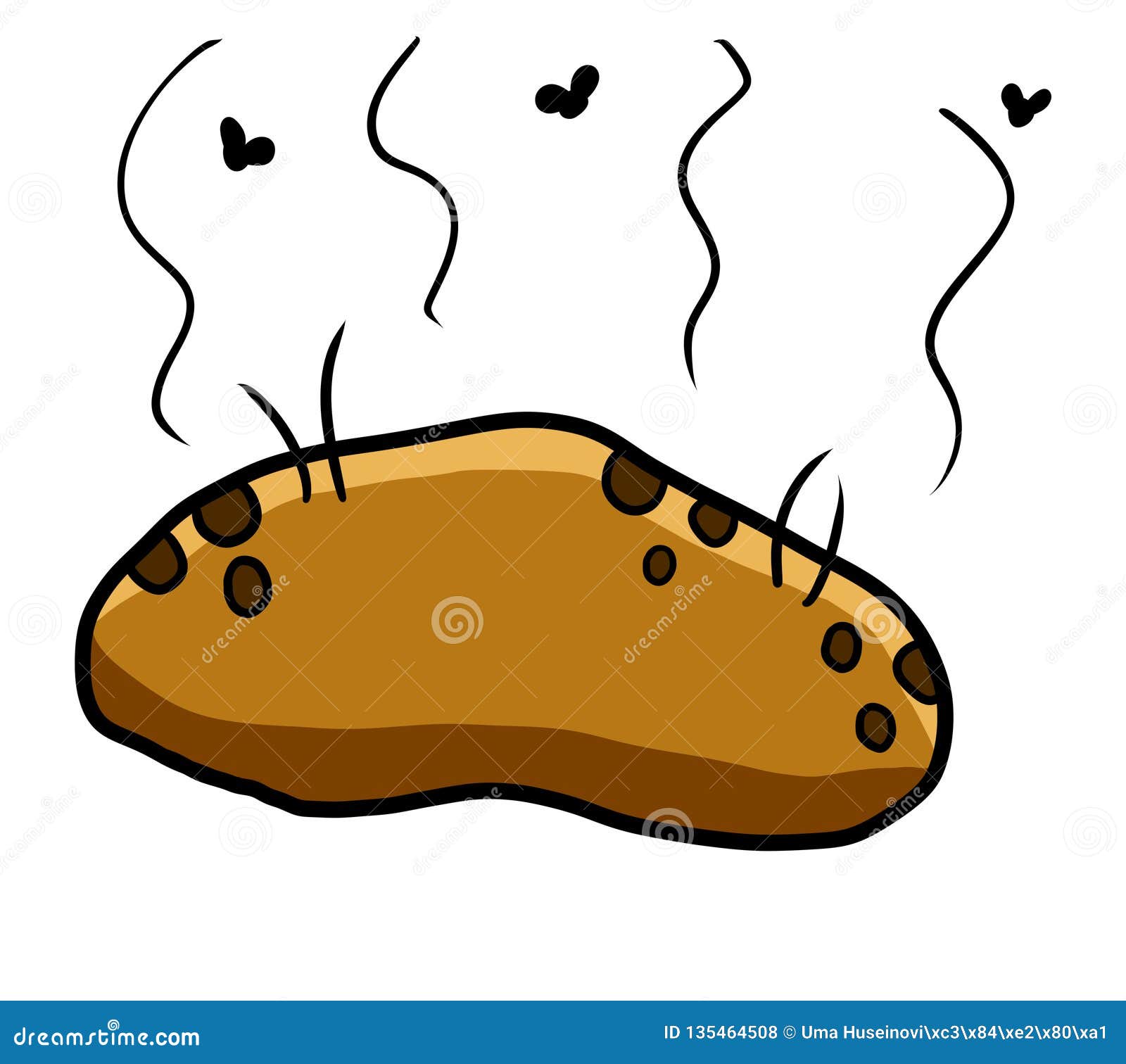 Stinky Smelly Poop stock illustration. Illustration of simple - 135464508