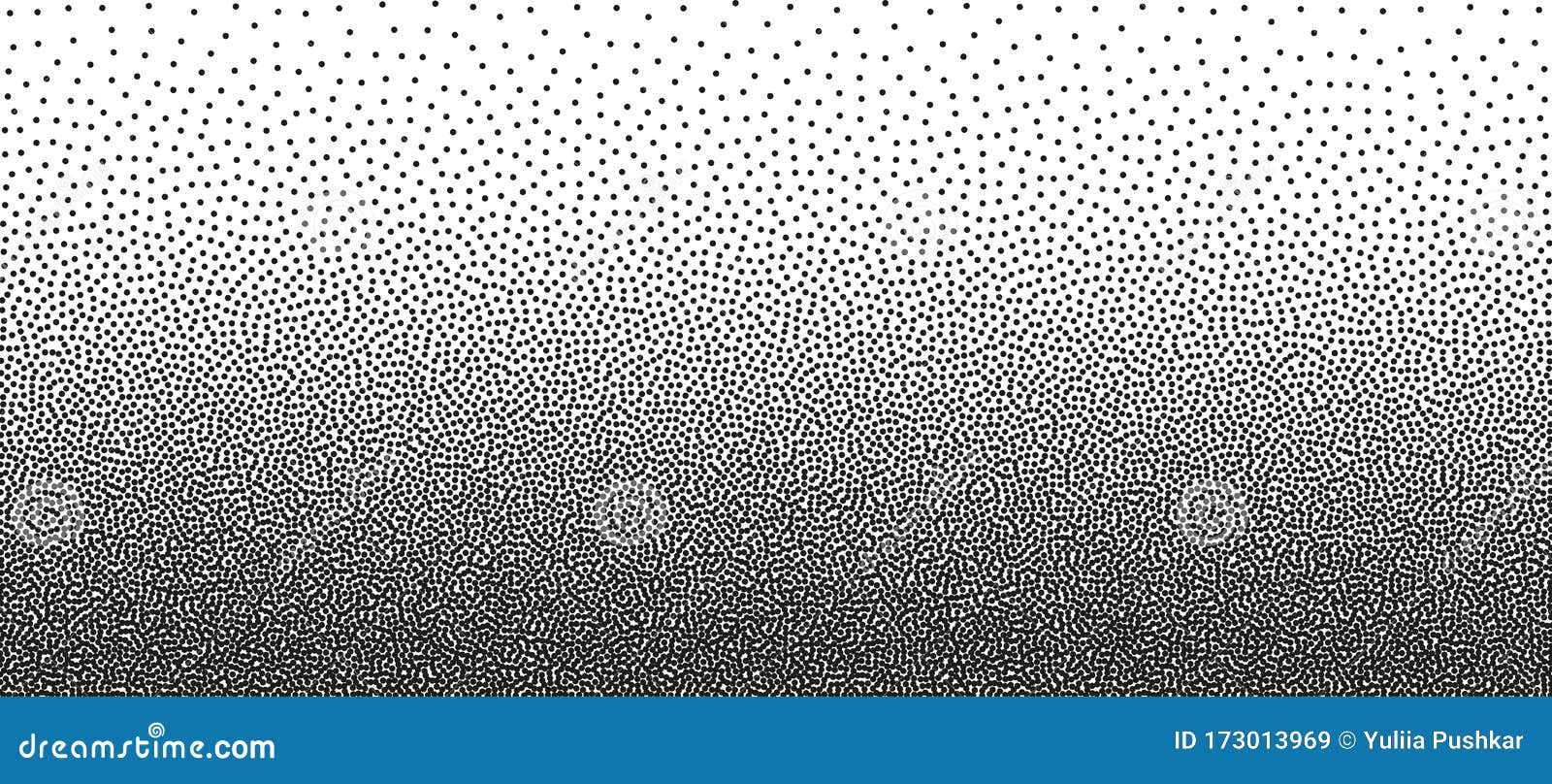 Stipple Gradient Background. Black Ink Dots on a White Background ...