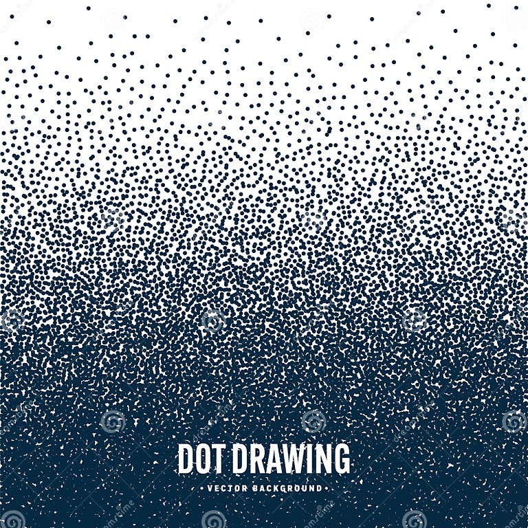 Stipple Pattern, Dotted Geometric Background. Stippling, Dotwork ...