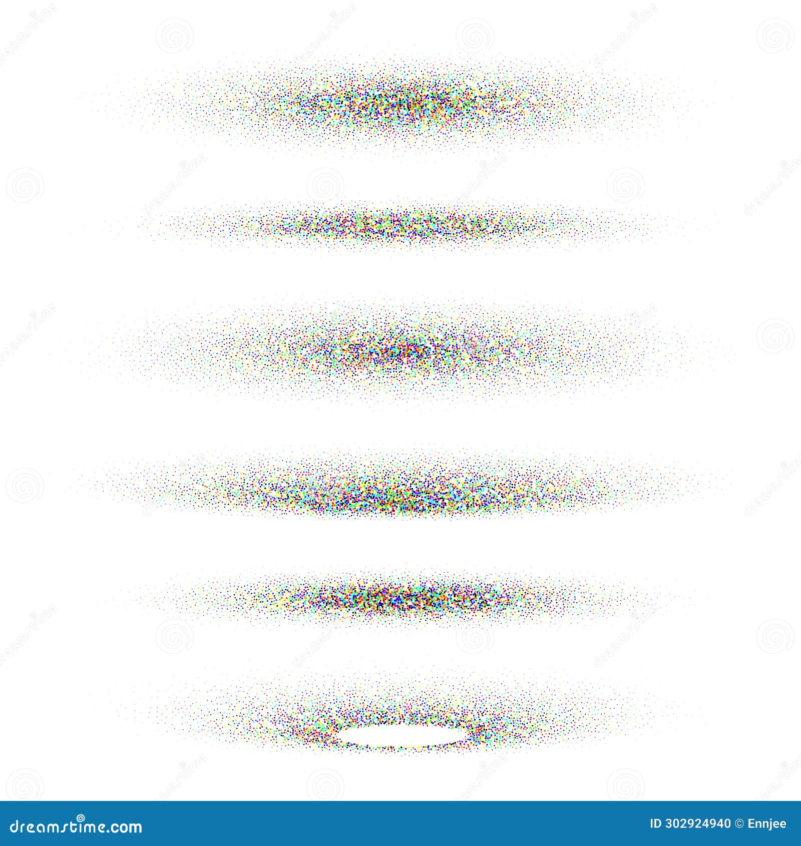 Stipple Shadows Set, Dotted Design Elements. Fading Gradient. Stippling ...