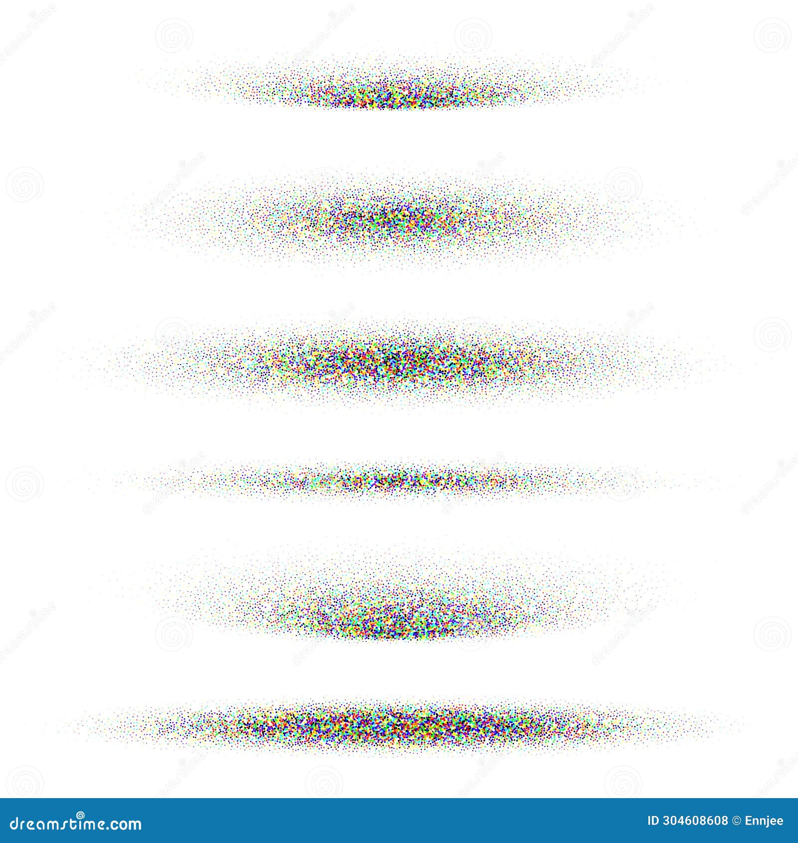 Stipple Shadows Set, Dotted Design Elements. Fading Gradient. Stippling ...