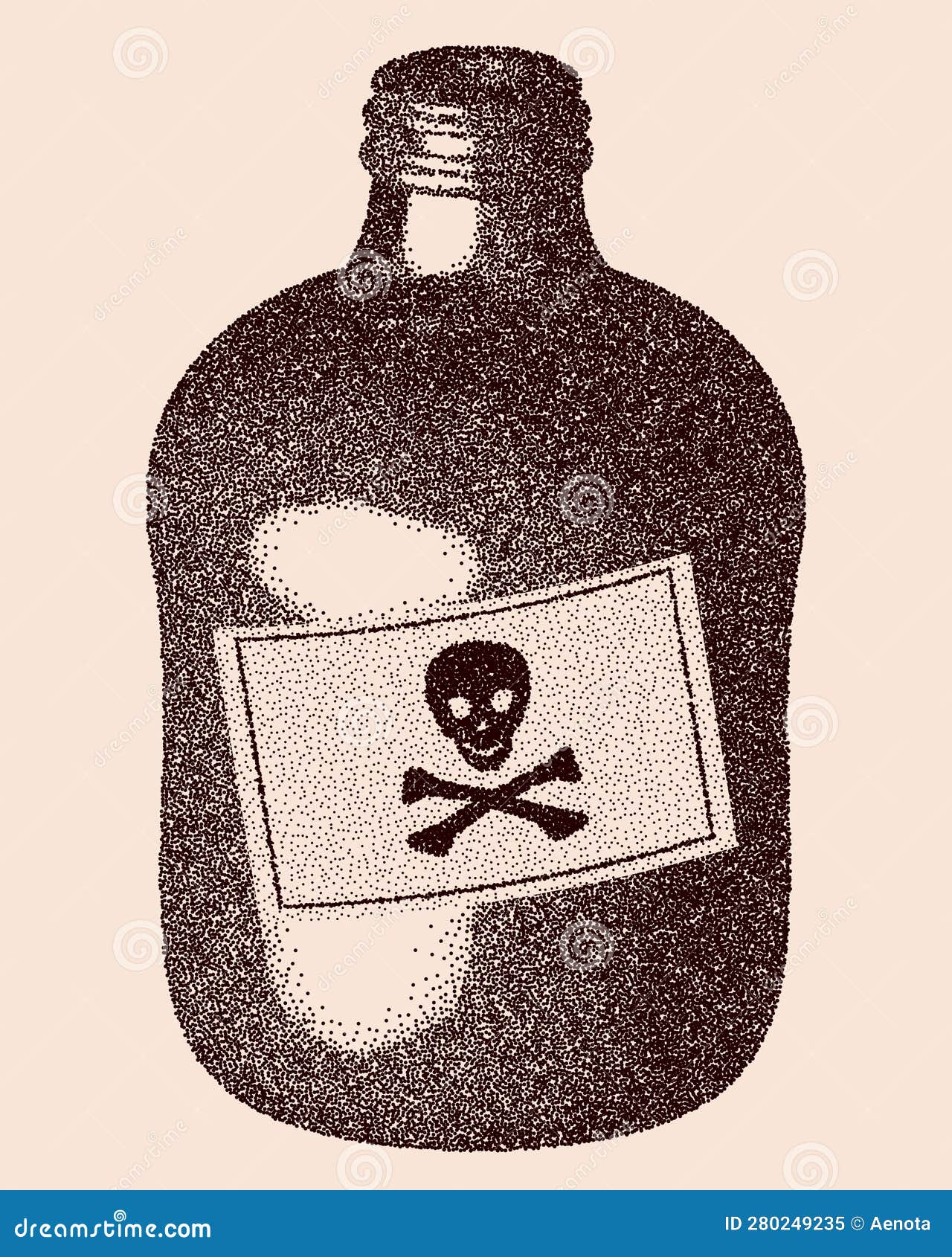 Old Fashioned Poison Bottle Royalty-Free Stock Photo | CartoonDealer ...