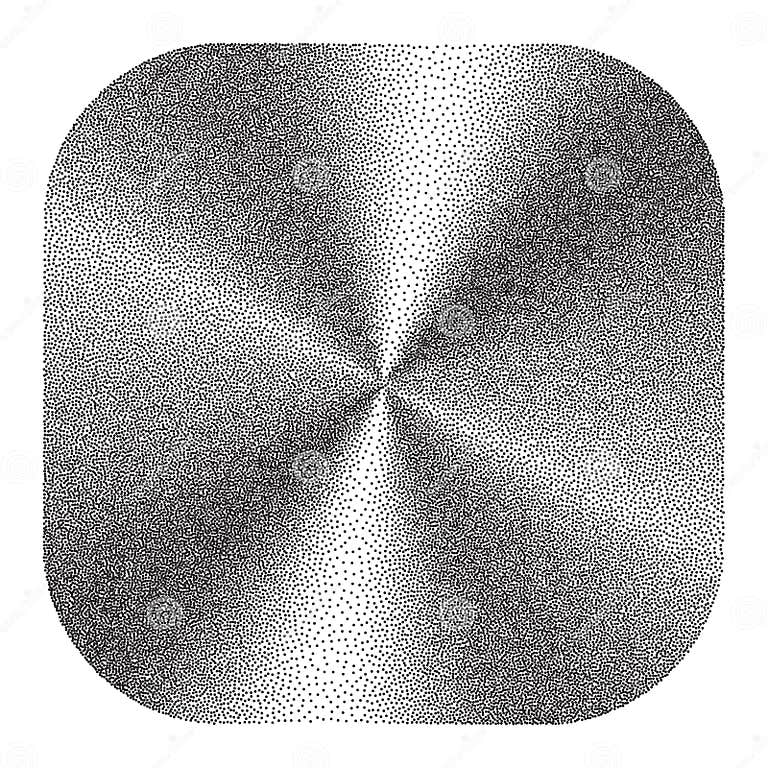 Stippled Brushed Metal Square Button Vector Illustration Stock Vector ...