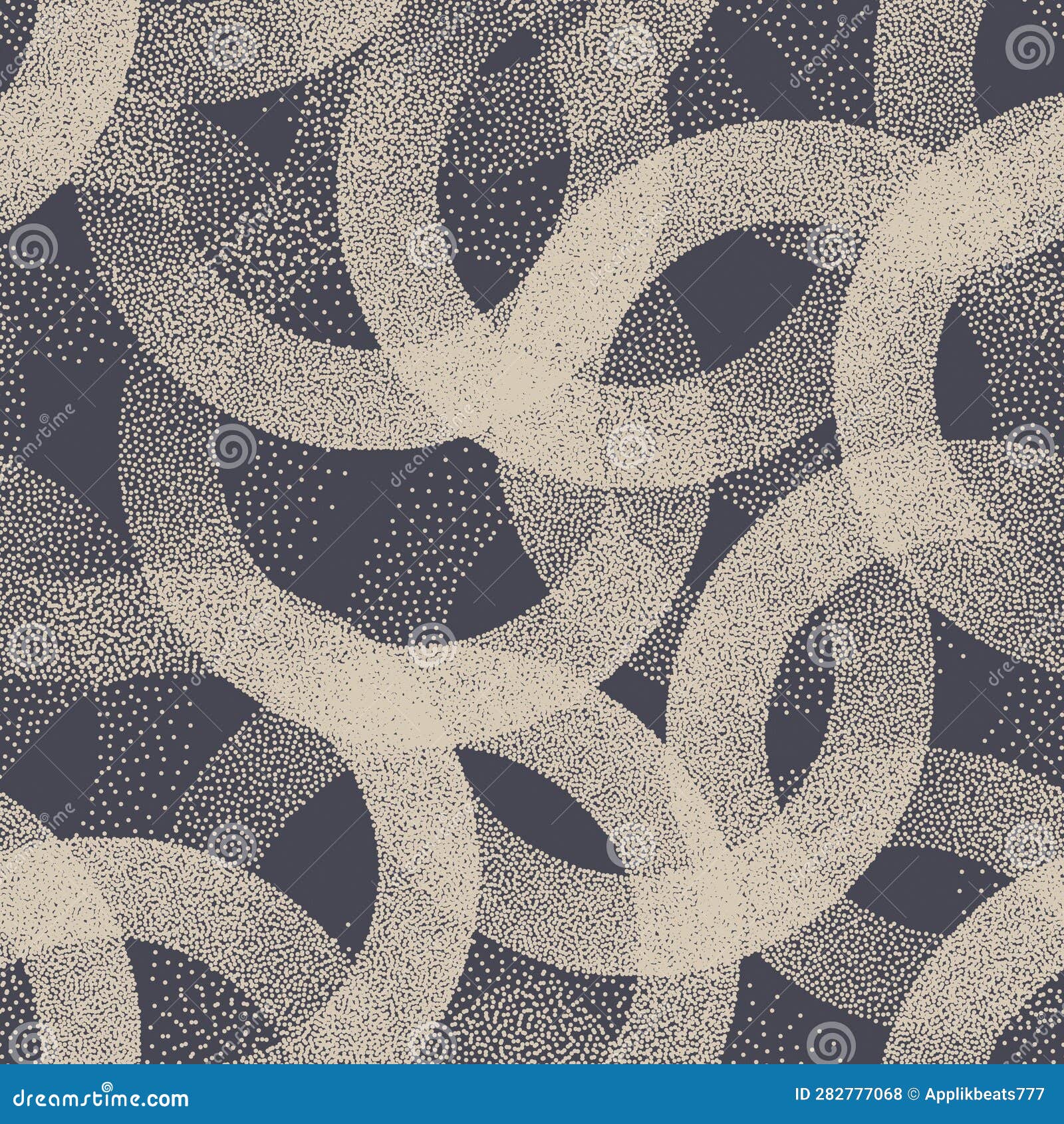 Stippled Circles Clockwise Gradient Dotwork Texture Set On White ...